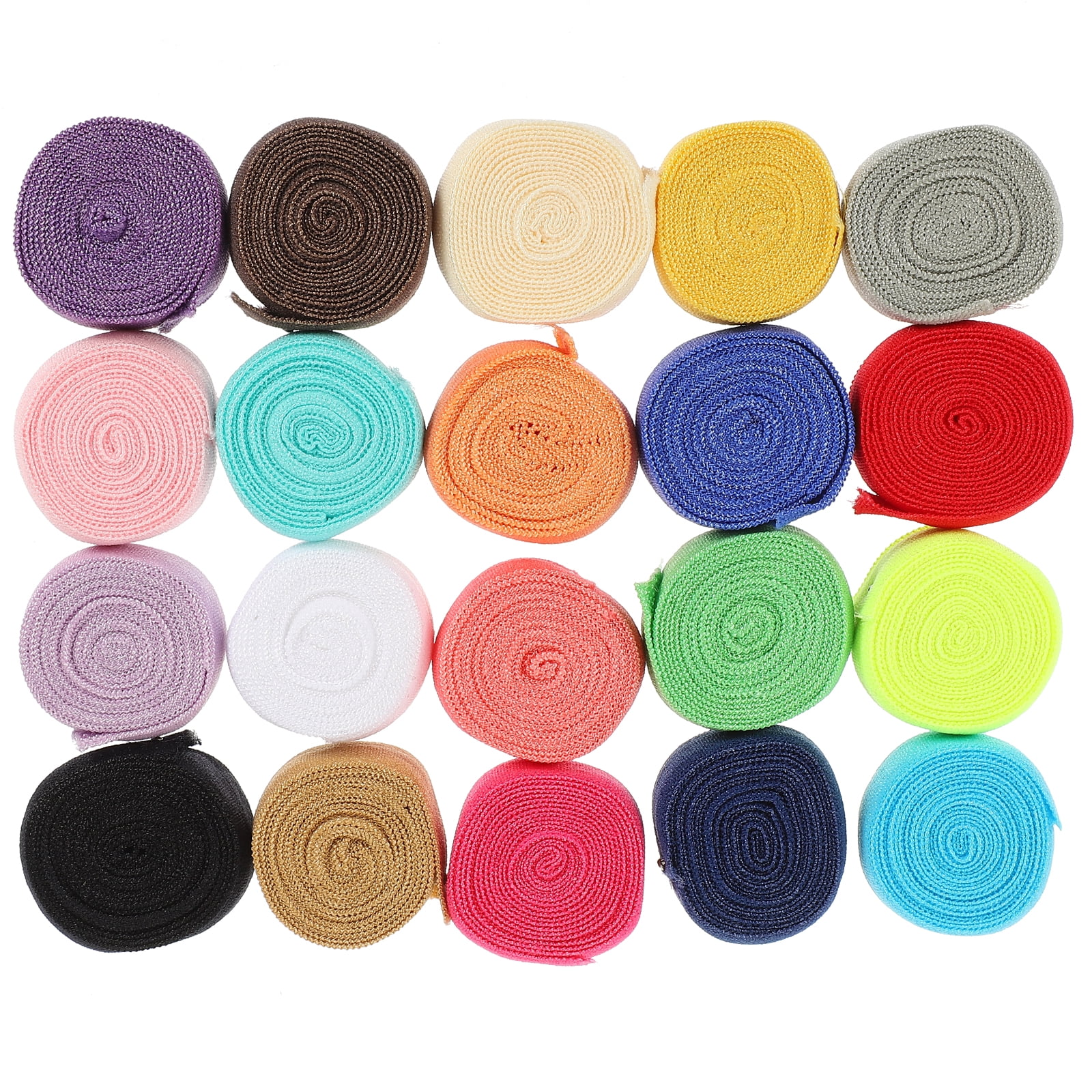 Stretch Elastic Band Freely Cutting Elastics 20 Rolls Webbing Fold ...