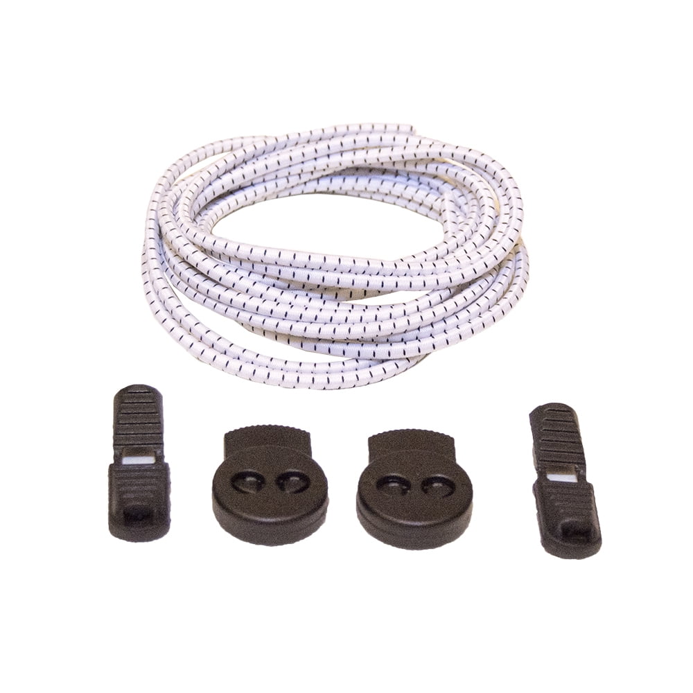 Stretch Elastic Shoelaces with Tension Locks - 39 Inches White (1 Pair ...
