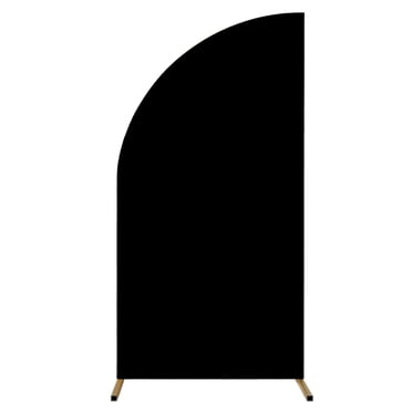 BalsaCircle 7ft White Matte Spandex Round Top Arch Cover for Party ...