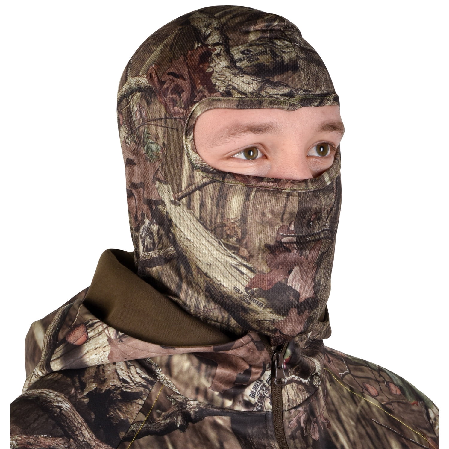Stretch Face Mask Full Face Mossy Oak Break Up Country - Walmart.com