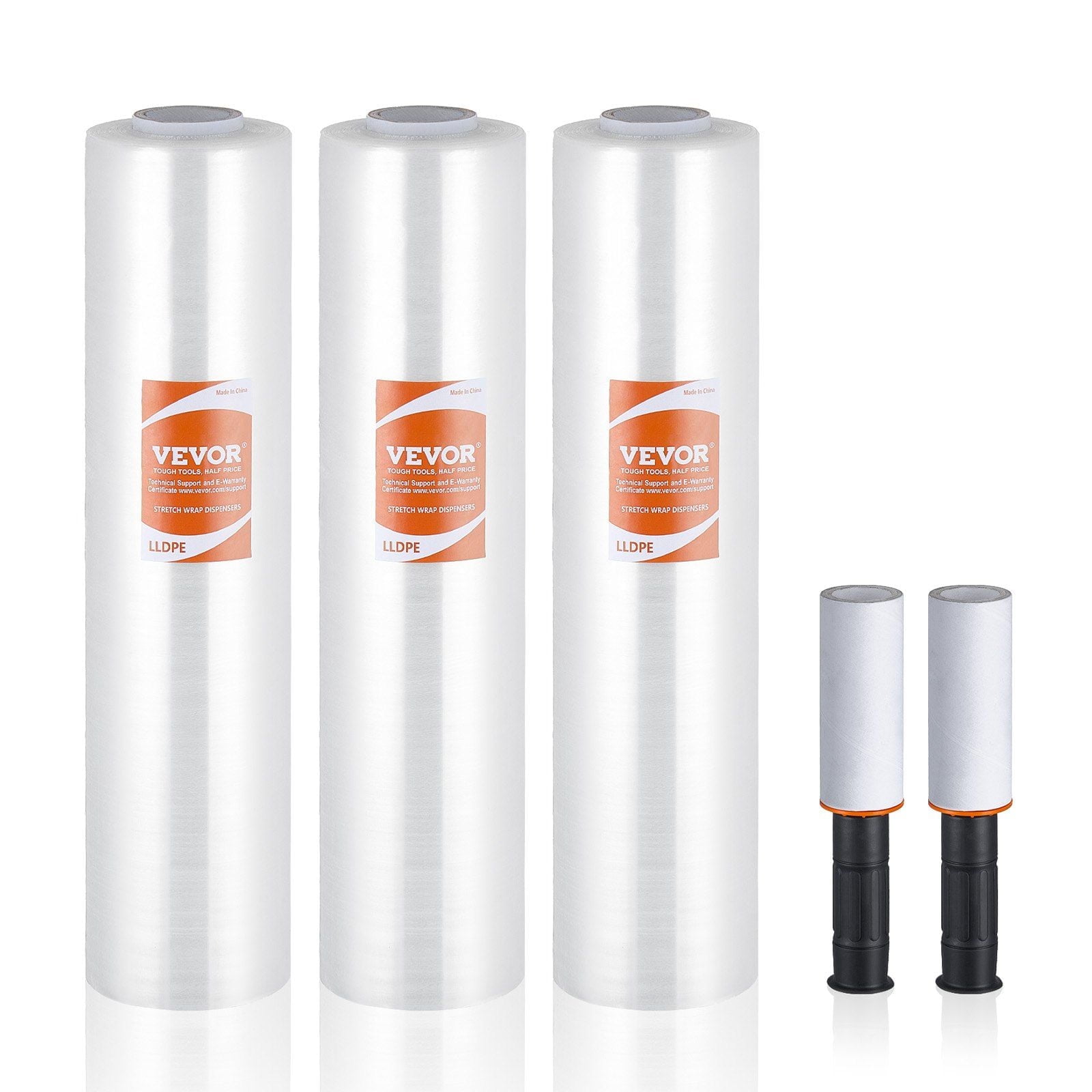 Stretch Film, "3-Roll Clear Stretch Film - 15 Inch x 1000 Feet, 60 ...
