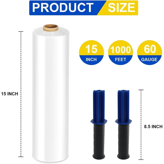 Stretch Film, Stretch Wrap Industrial Strength, Shrink Wrap for Pallet ...