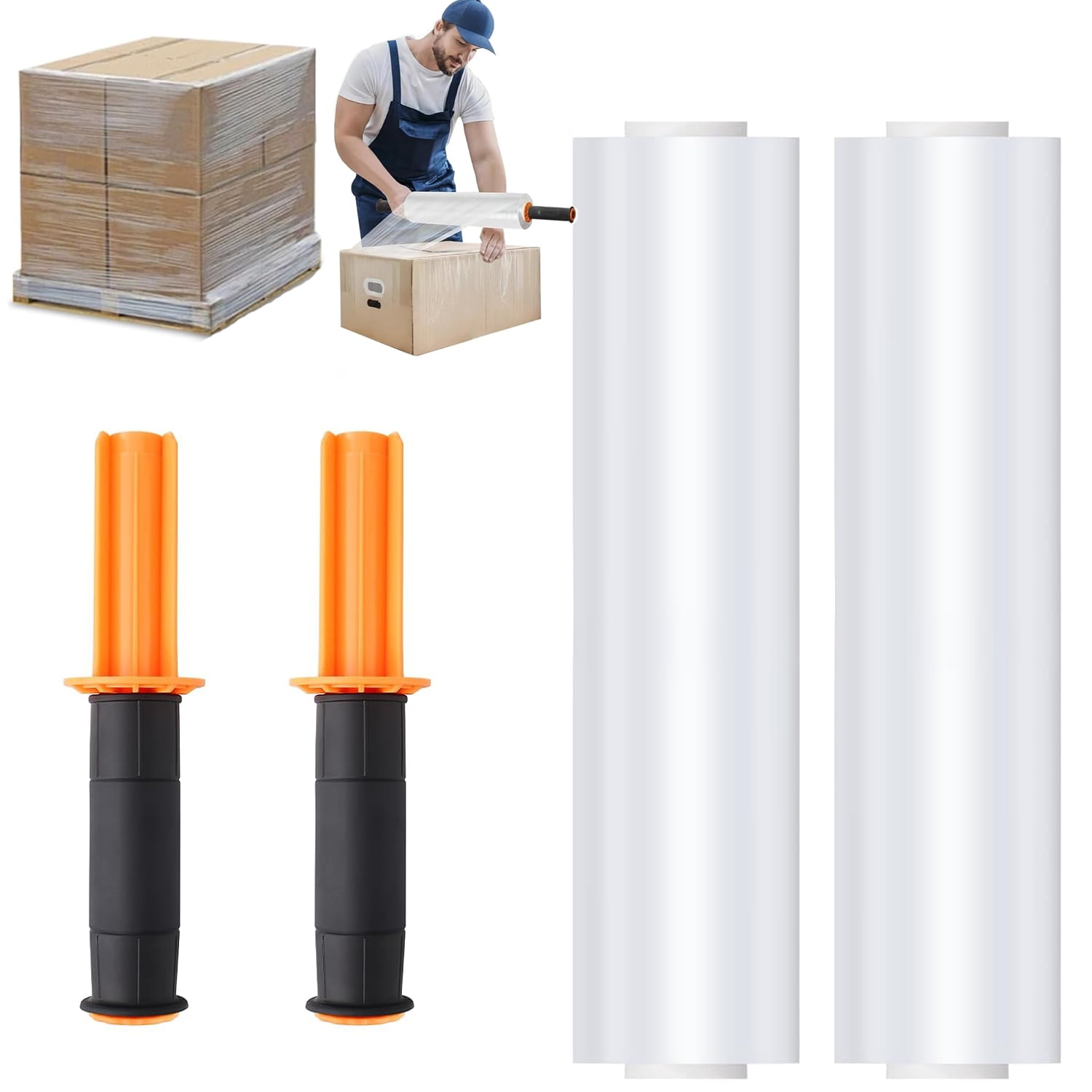 Stretch Film，Stretch Wrap Stretch Film Roll, 1000ft Industrial Strength ...