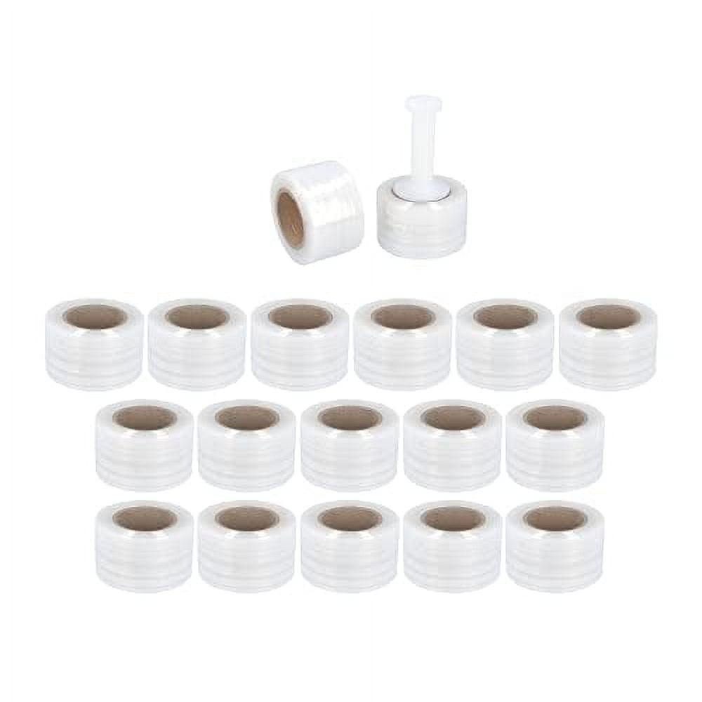 Stretch Film Wrap, Heavy Duty Plastic Packaging Roll, Clear, 3 Inch x ...