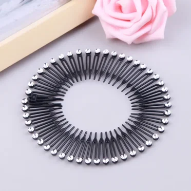 Pnellth Lady Hair Hoop Band Headband Elastic Rubber String Easy Hair ...