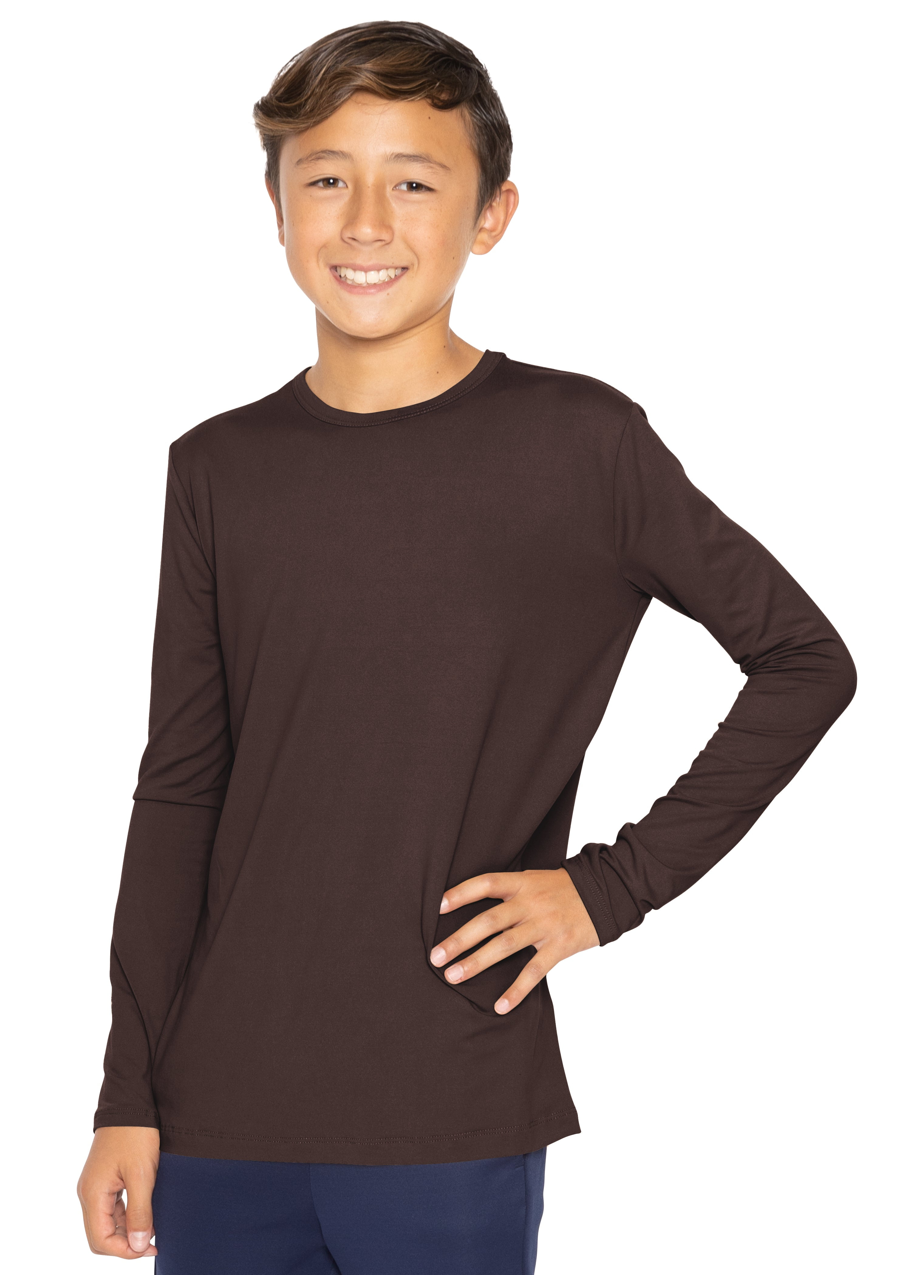 Stretch Is Comfort Boy's Oh so Soft Long Sleeve Top | Child Size 6 -14 ...