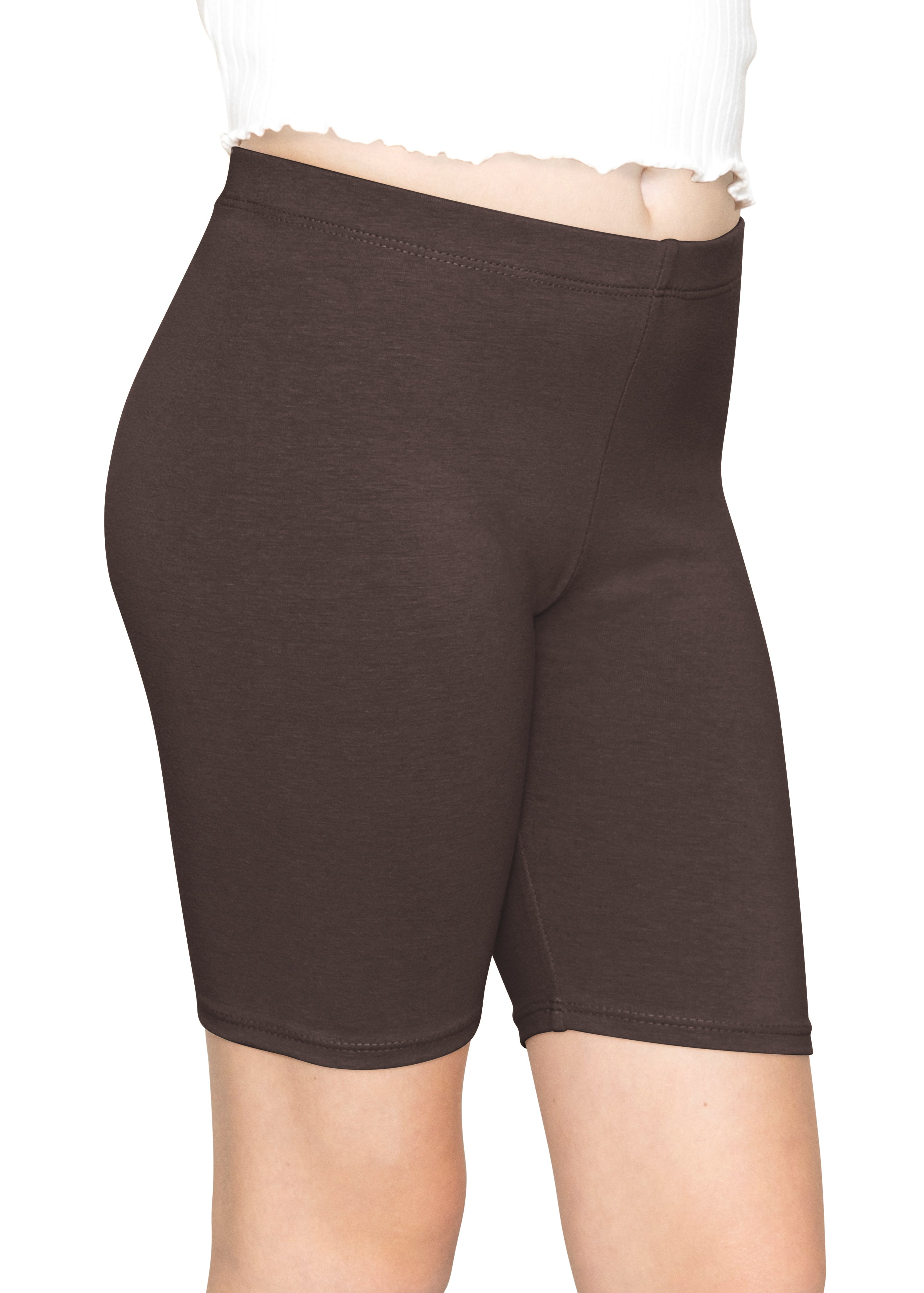 Stretch Is Comfort Girl's Cotton Biker Shorts | Child Size 2 -16 ...