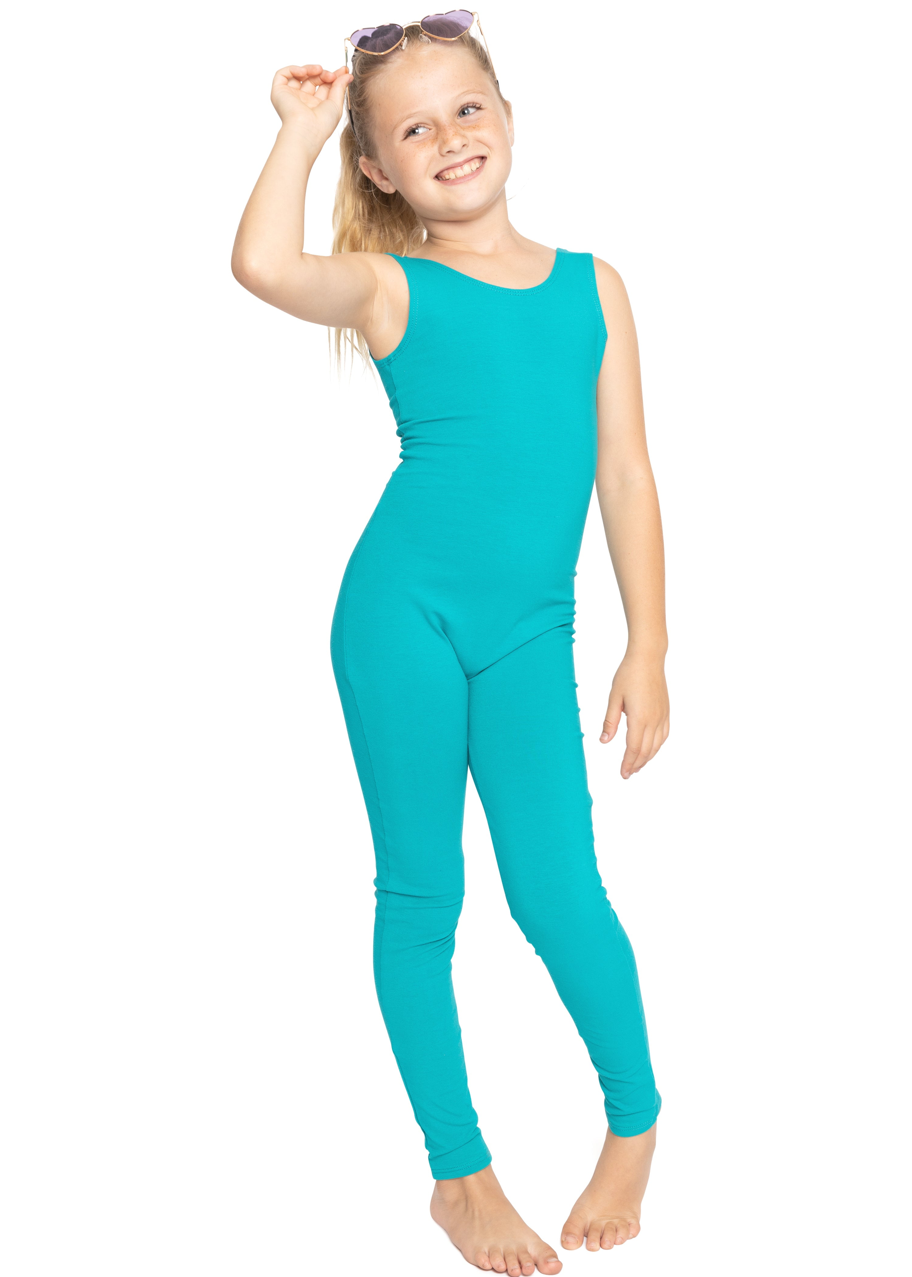 Stretch Is Comfort Girl's Cotton Tank Unitard, Breathable, Stretchable ...
