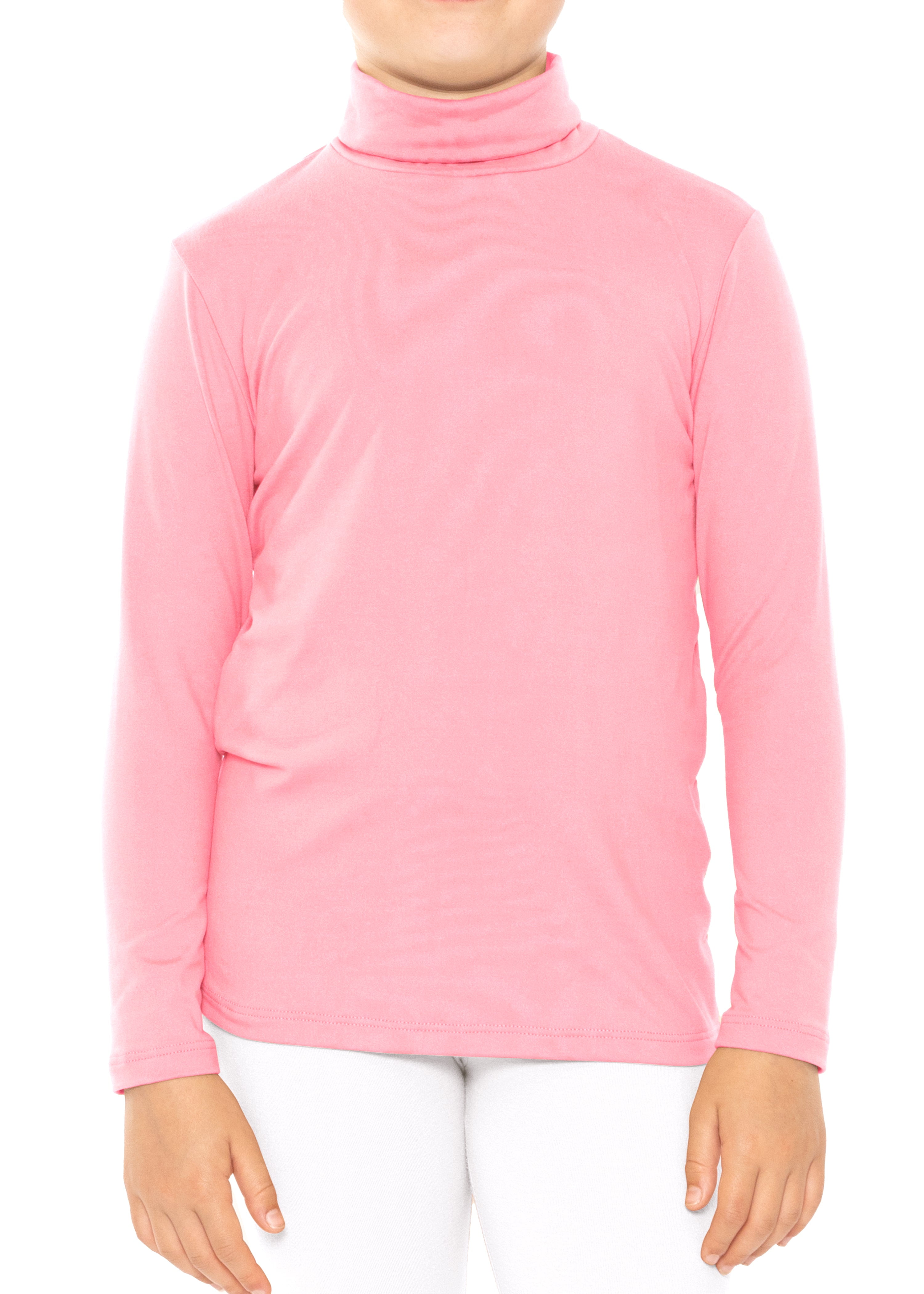 Stretch Is Comfort Girl's Oh so Soft Long Sleeve Turtleneck | Poly ...