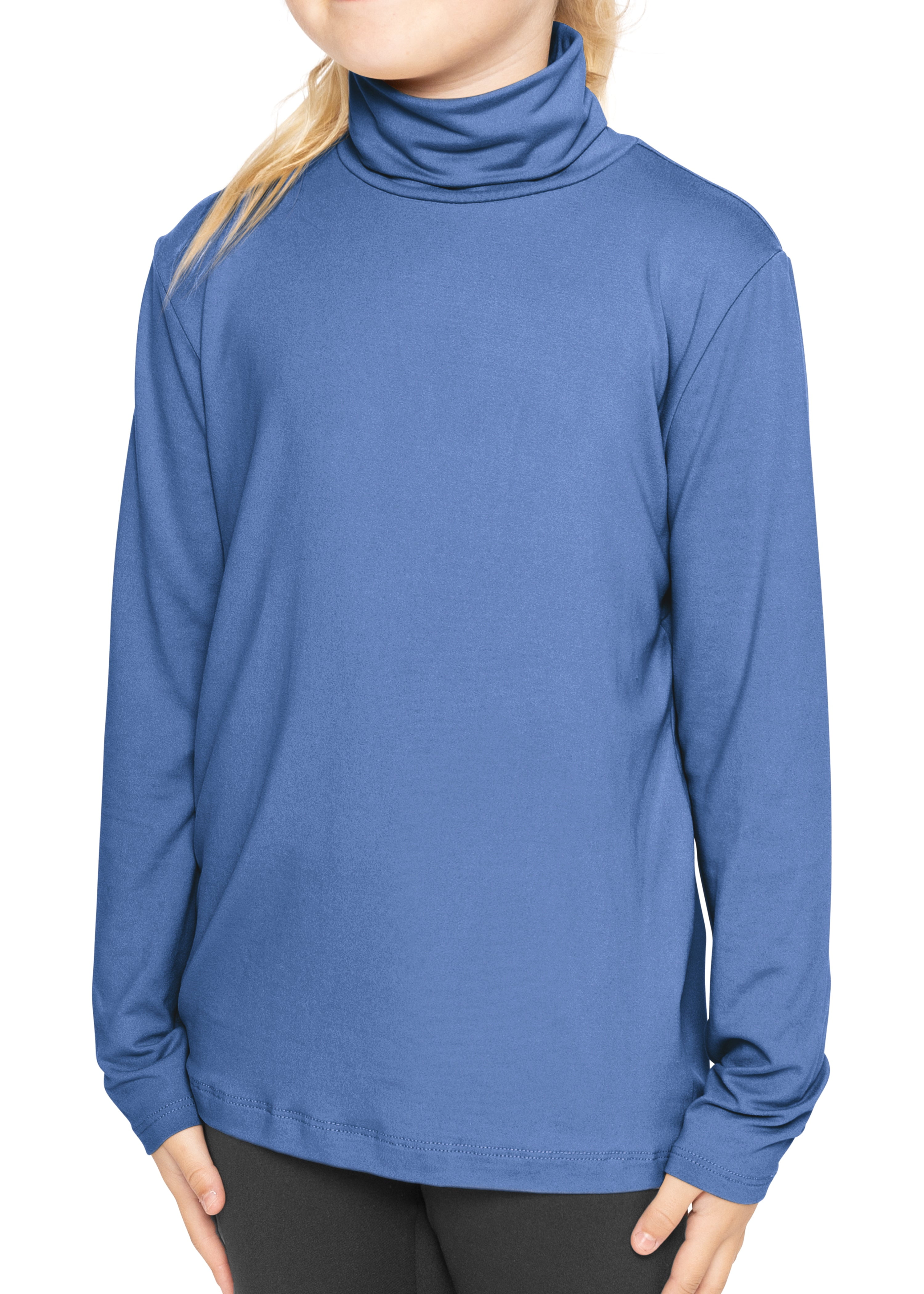 Stretch Is Comfort Girl's Oh so Soft Long Sleeve Turtleneck | Poly ...