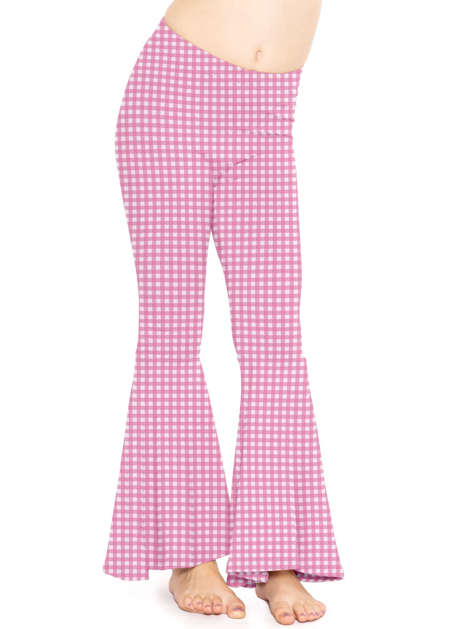 Stretch Is Comfort Girl's Poly/Spandex Stretch Bell Bottom Leggings ...