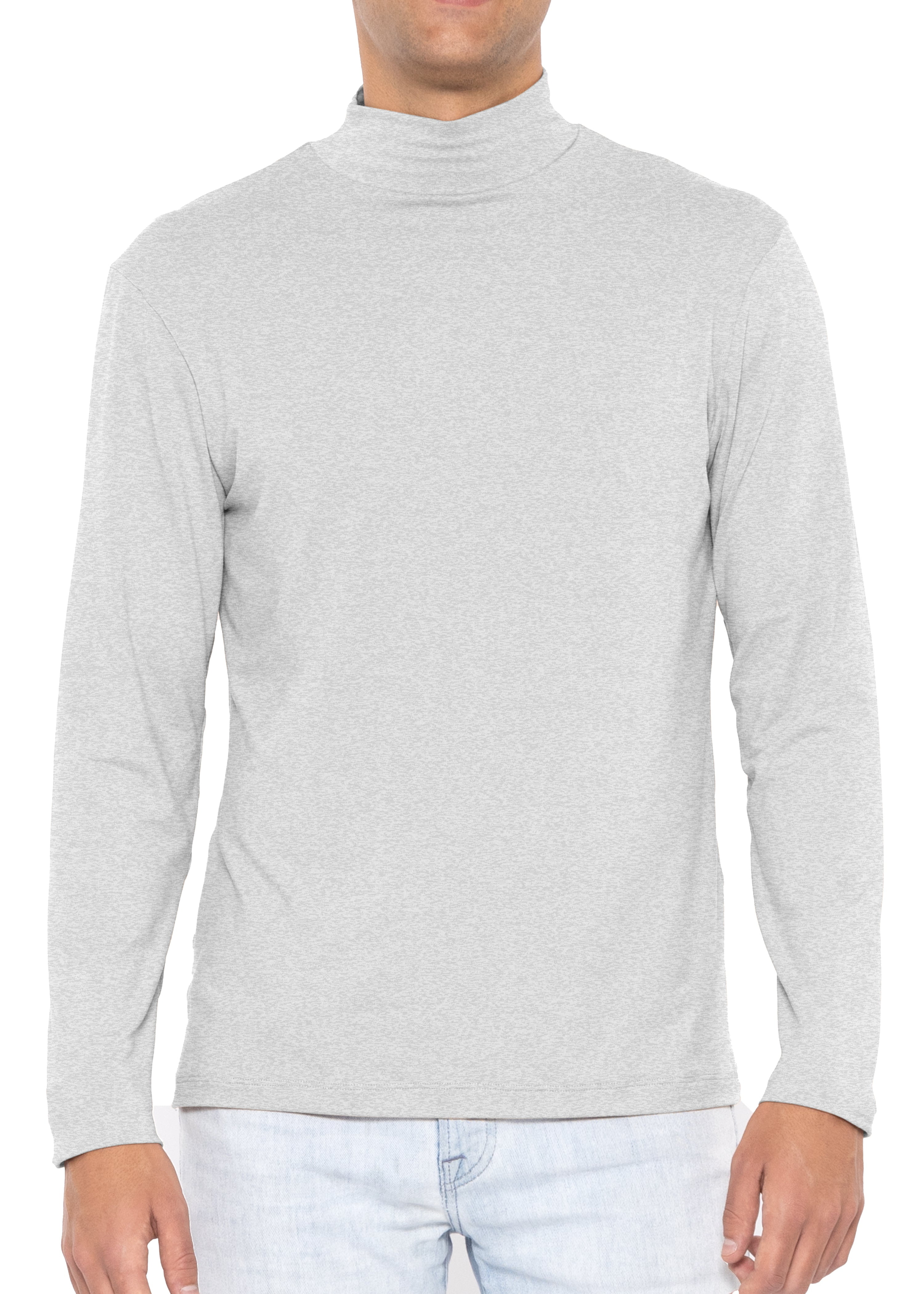 Stretch Is Comfort Men's Oh So Soft Luxe Mock Neck Turtleneck Long ...