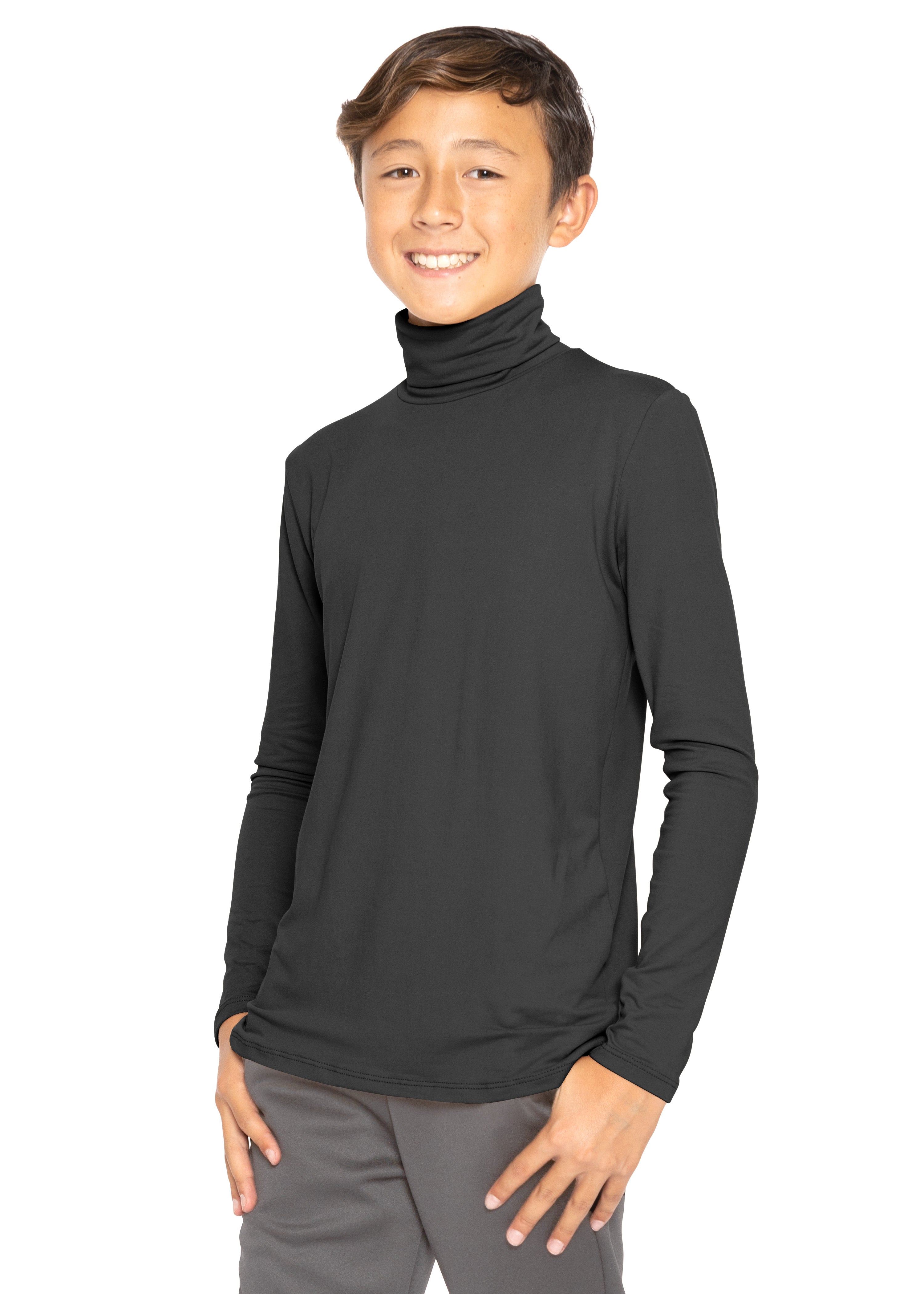 Stretch Is Comfort Girl's Oh so Soft Long Sleeve Turtleneck | Poly ...
