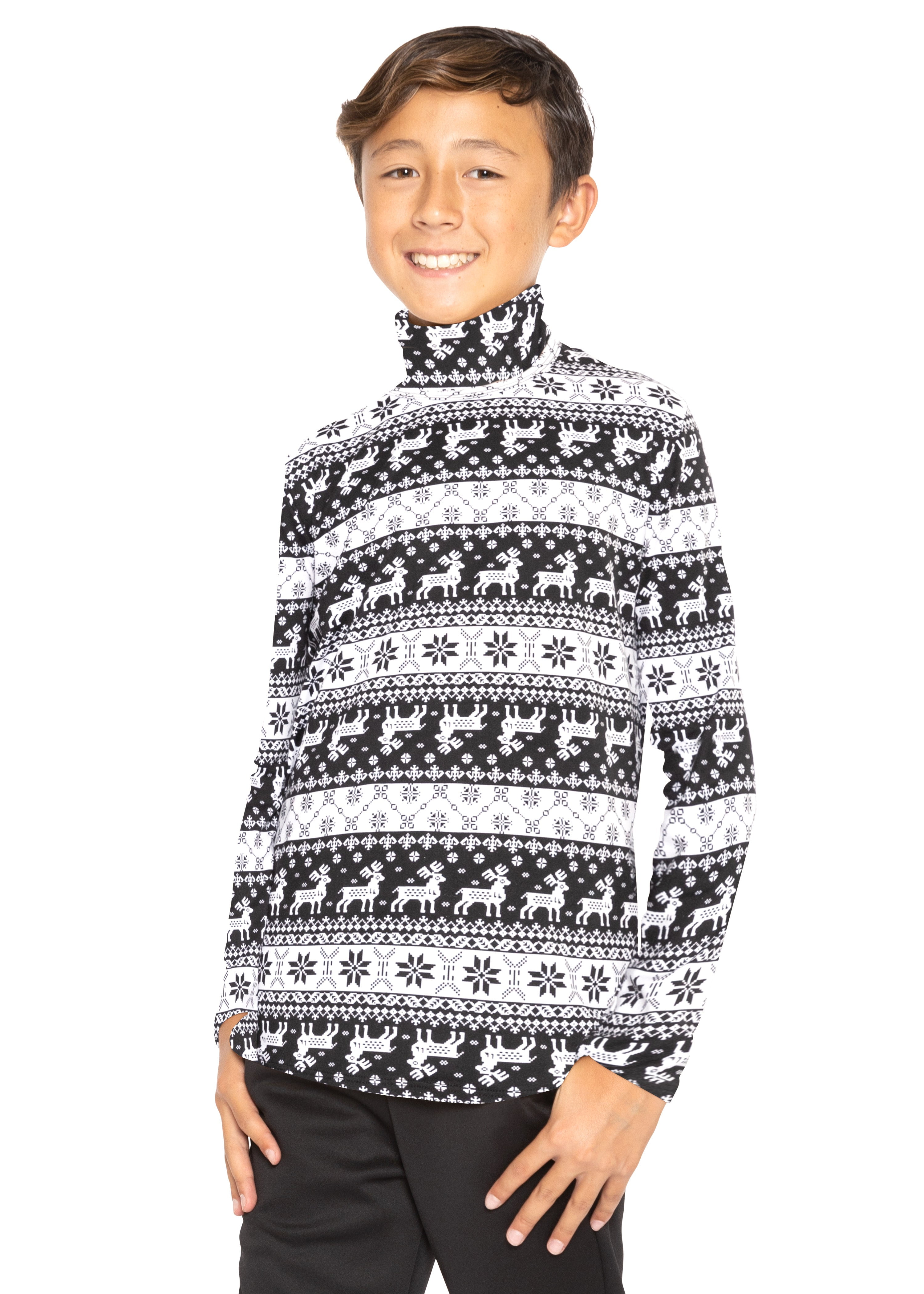 Stretch Is Comfort Oh so Soft Boy's Long Sleeve Turtleneck| Child Size ...