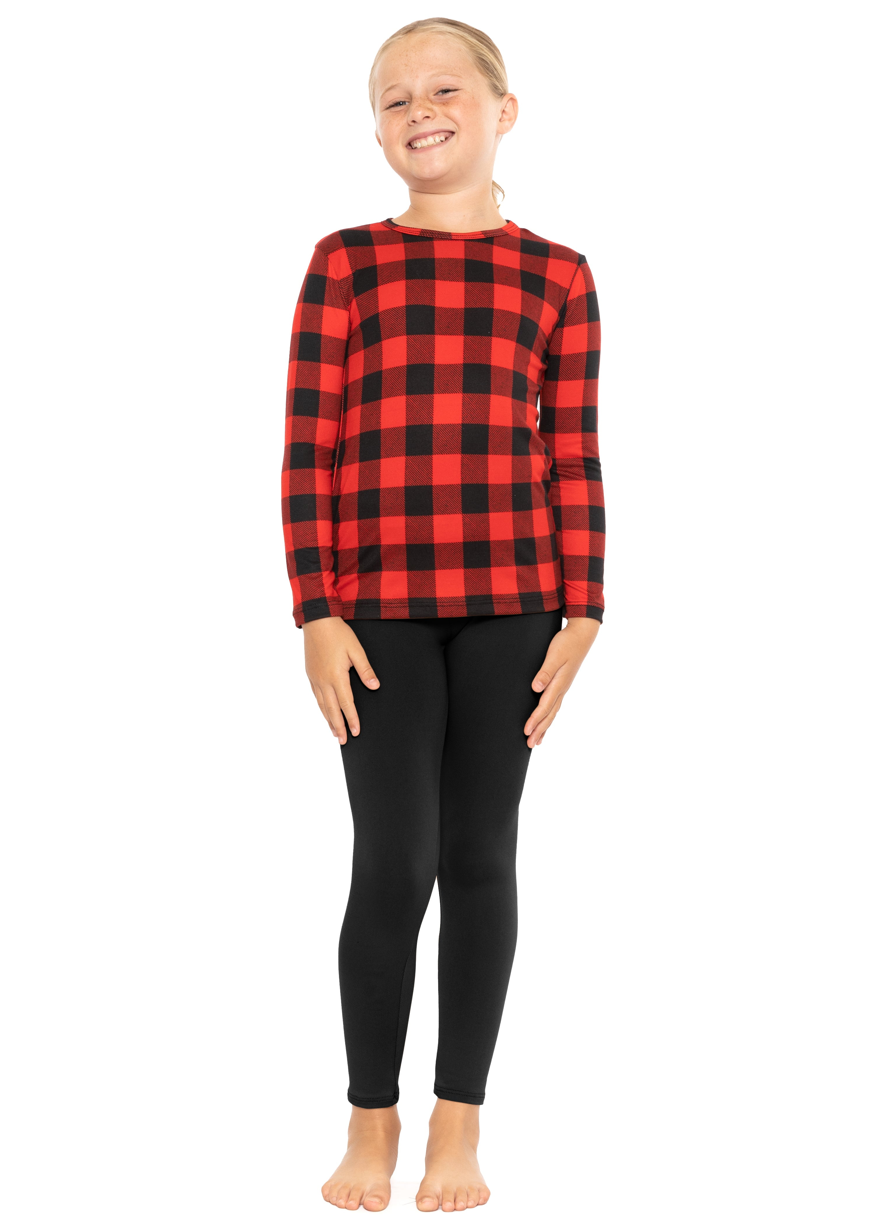 Stretch Is Comfort Oh so Soft Youth Girl's Set Long Sleeve Crew and ...