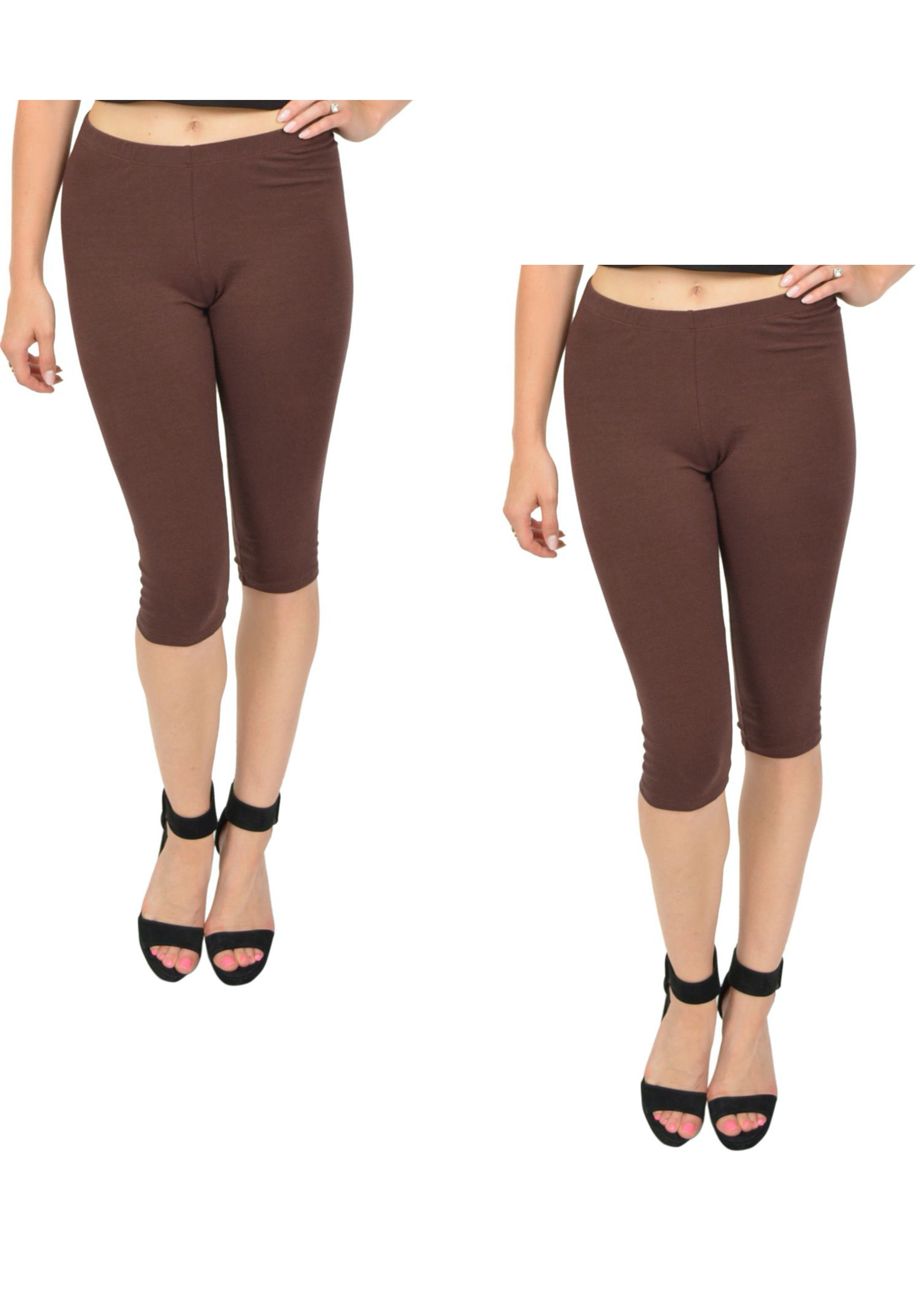 Stretch Is Comfort Women's Oh so Soft Knee Length Leggings | Poly ...