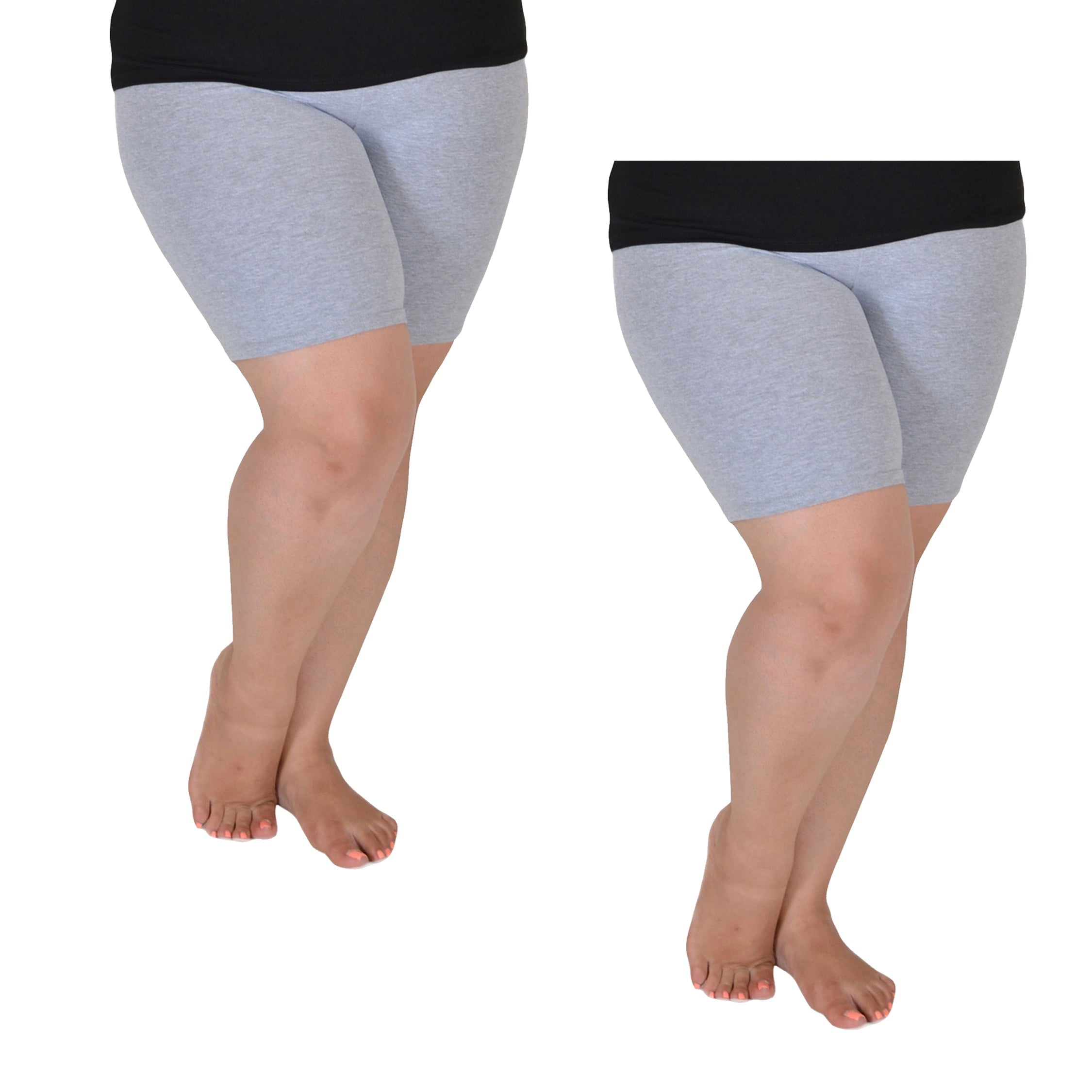 Stretch Is Comfort Women's Pack of 2 Oh so Soft Bike Shorts | Adult ...