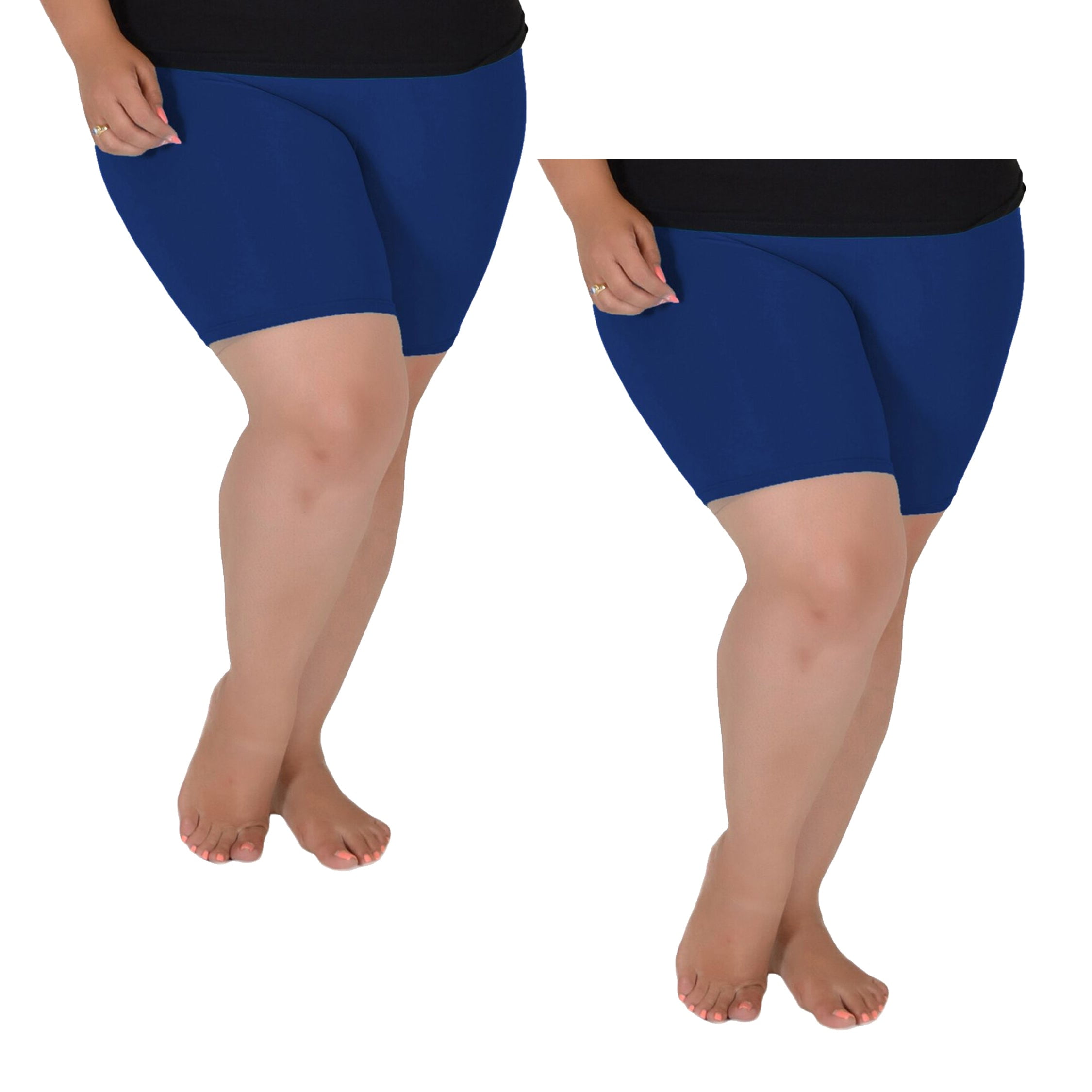 Stretch Is Comfort Women's Pack of 2 Oh so Soft Bike Shorts | Adult ...