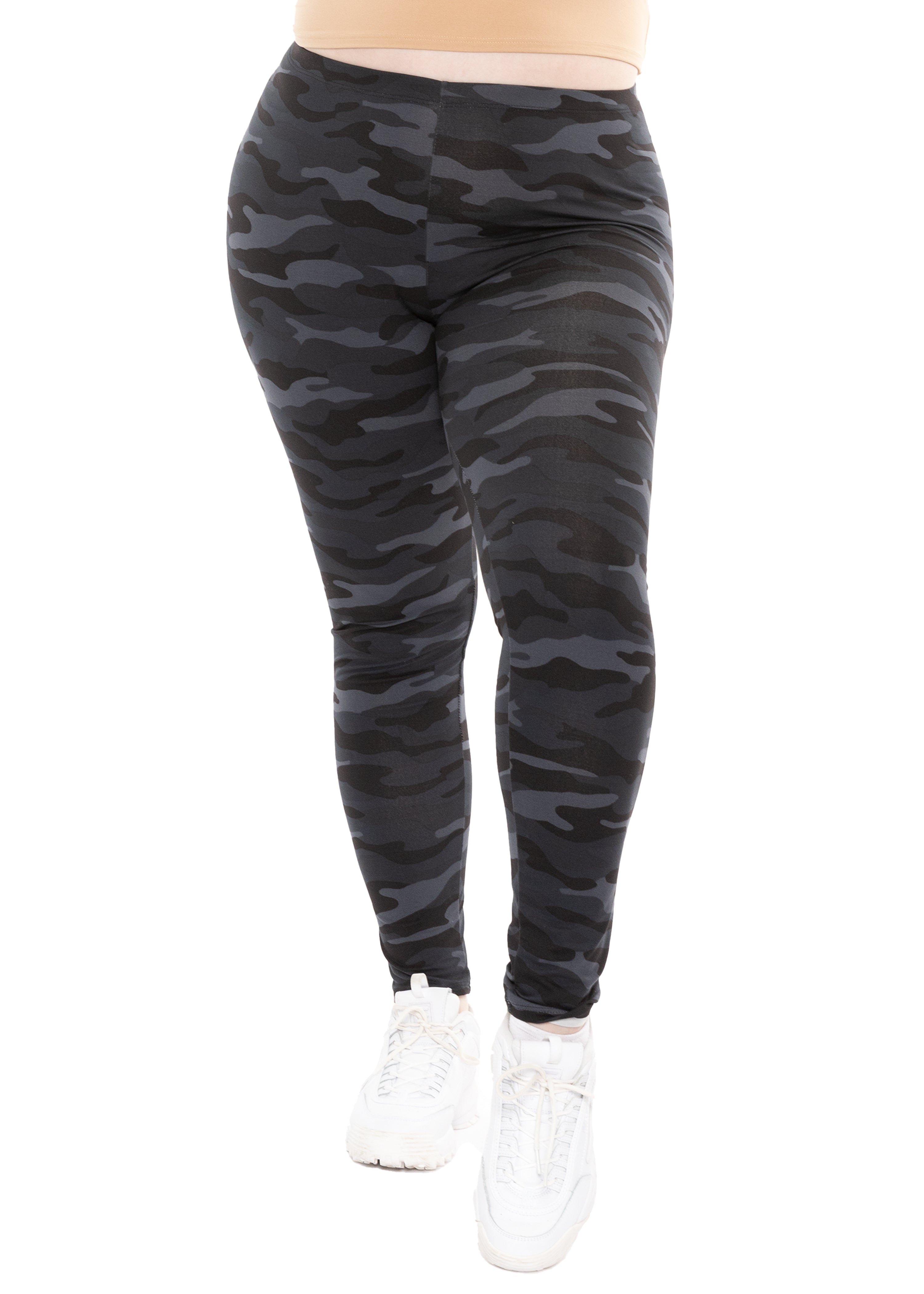 Stretch Is Comfort Women's Plus Oh So Soft Solid and Print Leggings ...