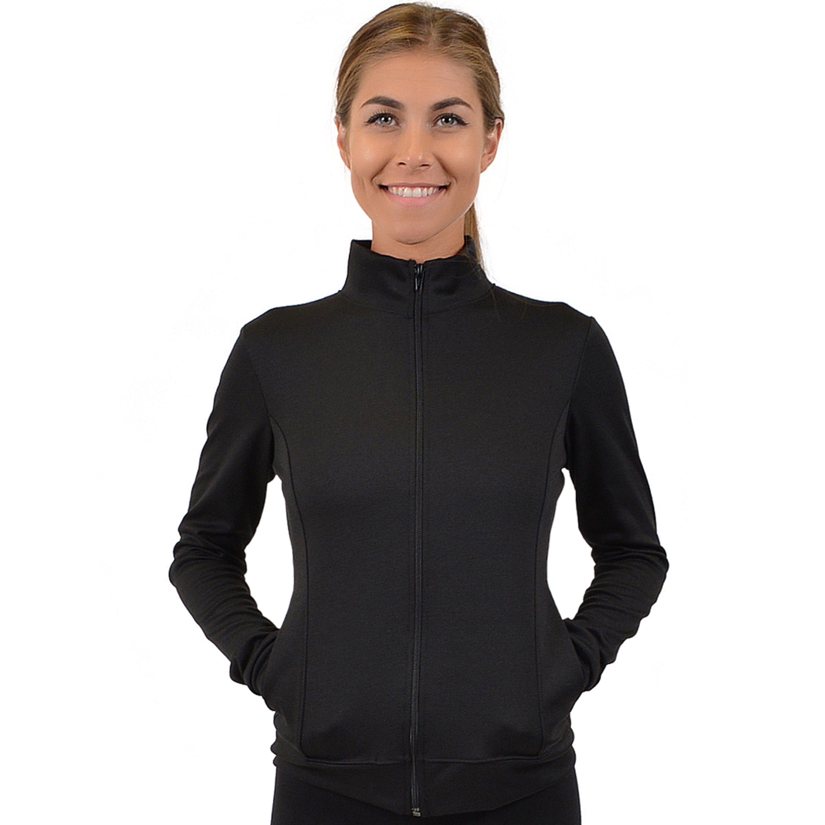 Stretch Is Comfort Women's and Plus Dance Cheer Cotton Warm up Jacket ...