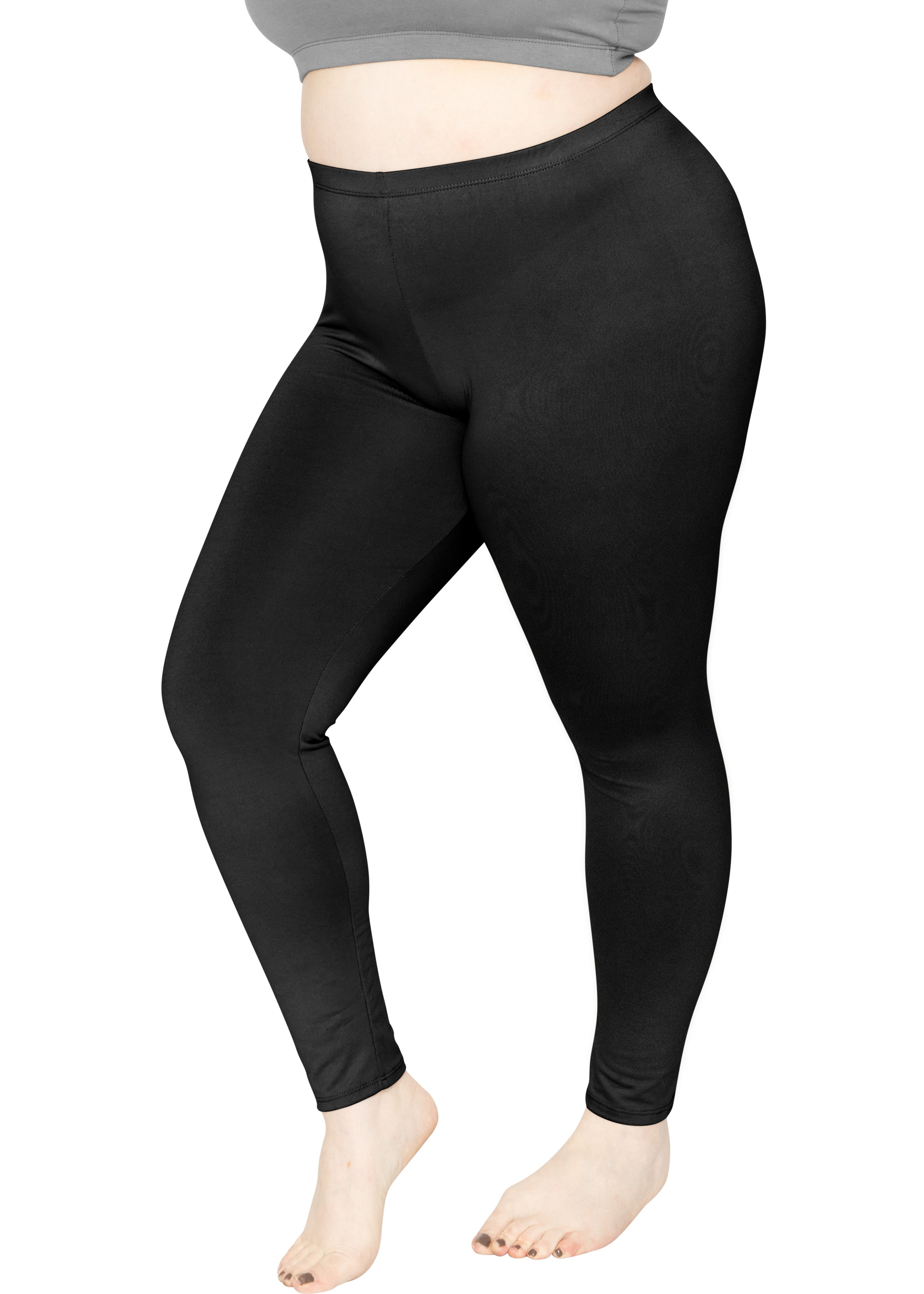 Stretch Is Comfort Women's Leggings Peached Black Medium - Walmart.com