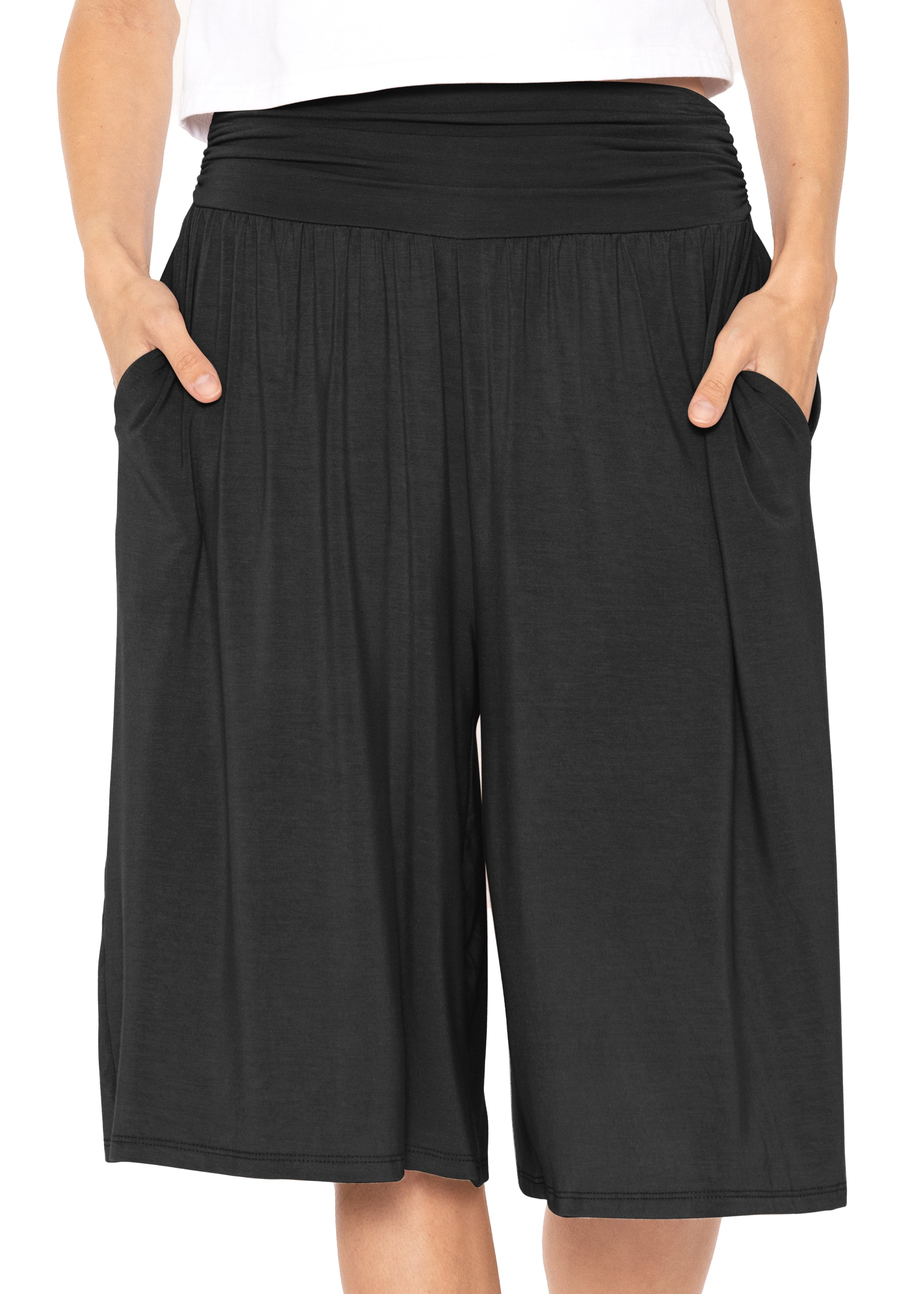 Stretch Is Comfort Women's and Plus Size Stretch (Rayon) Cropped Gaucho ...