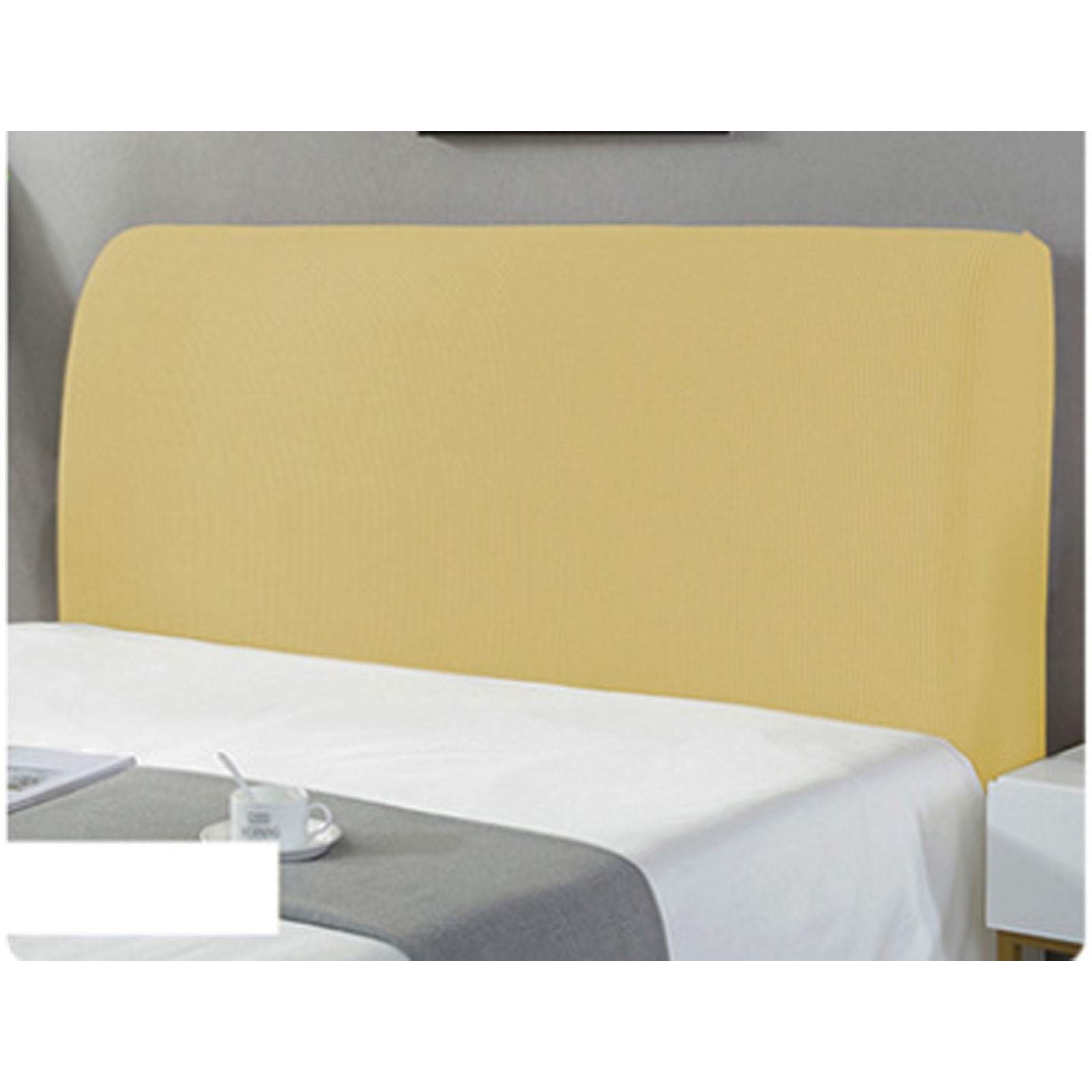 Stretch Jacquard Head Board Cover Slipcover, Solid Color All-inclusive ...