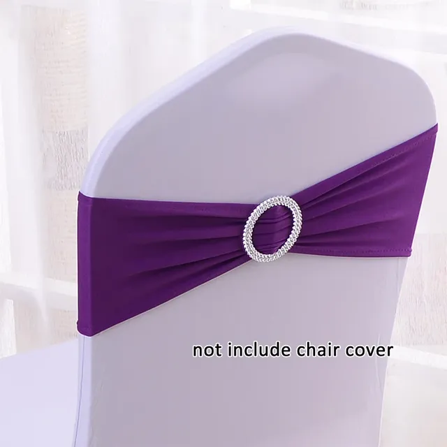 Stretch Lycra Spandex Chair Covers Bands With Buckle Slider For Wedding ...