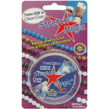 Stretch Magic Bead & Jewelry Cord 1mm 100 Meters/pkg, Clear - Walmart.com