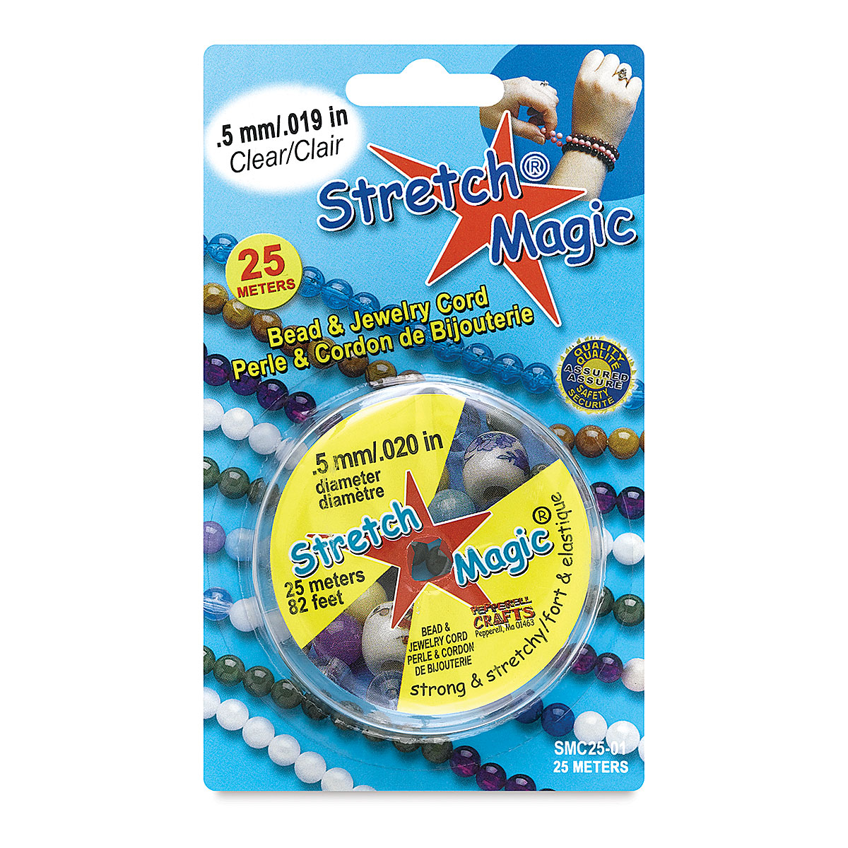 Stretch Magic Bead & Jewelry Cord 0.7mm 100 Meters/pkg, Clear - Walmart.com