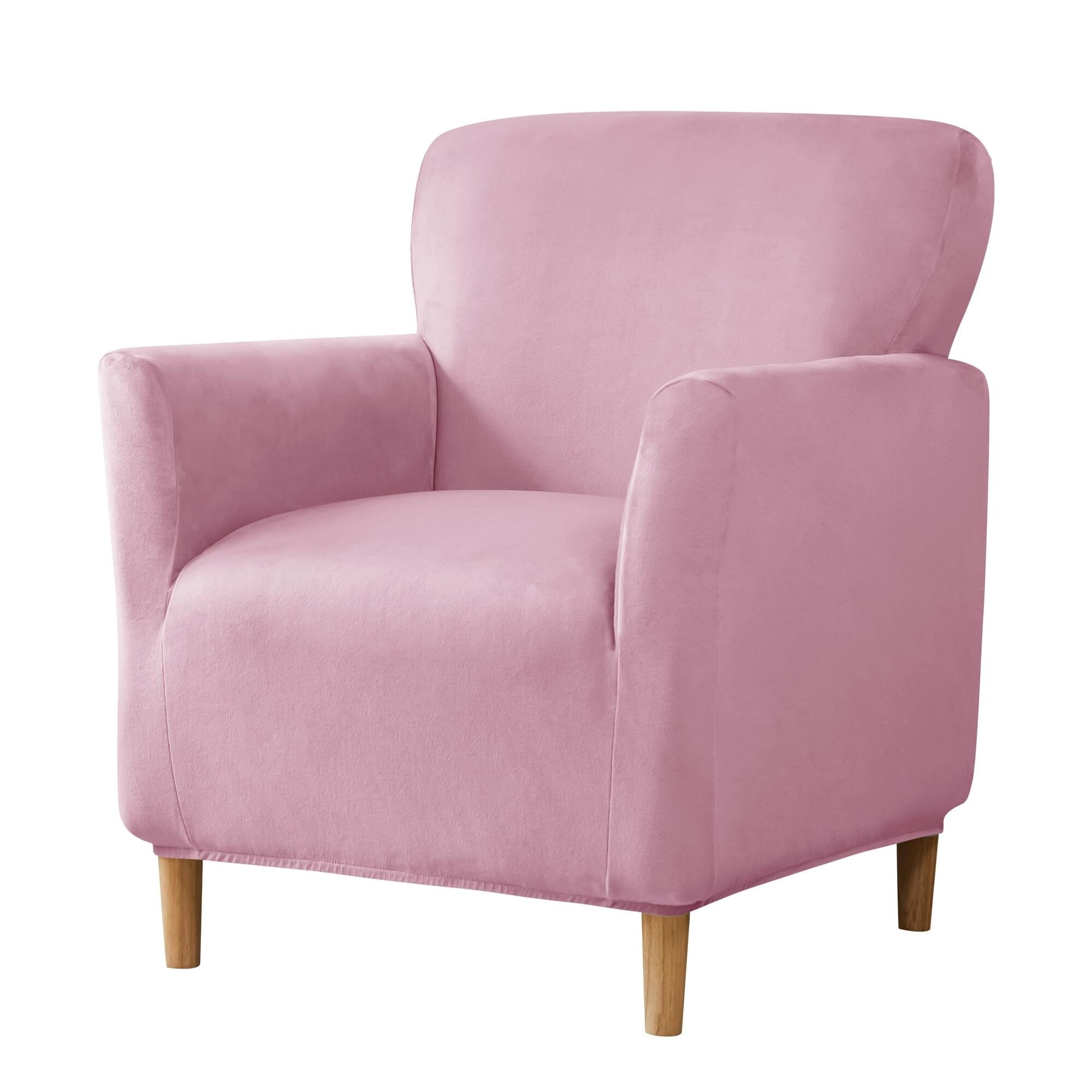 Stretch Mid Century Modern Armchair Slipcover 1-Piece Jacquard Accent ...