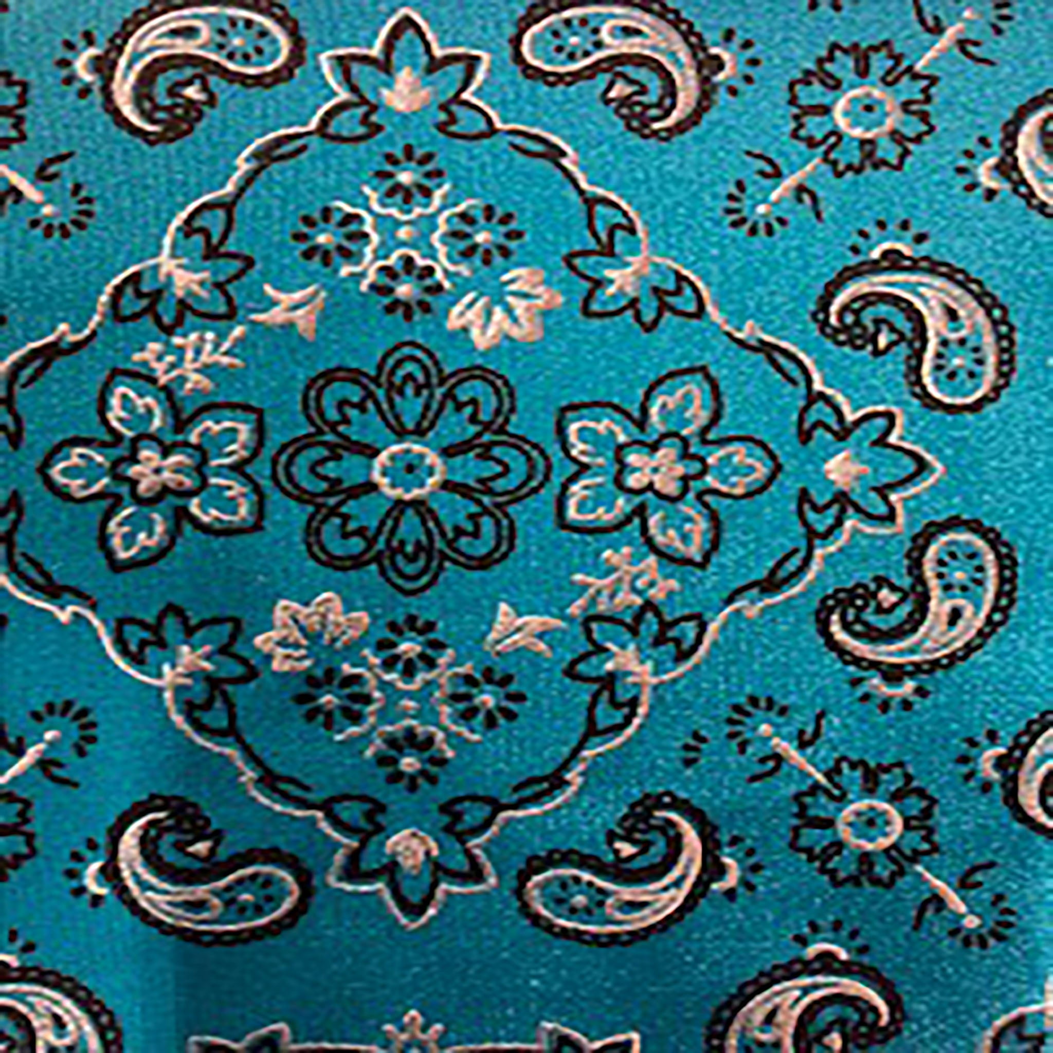 Stretch Nylon Spandex Fabric with Bandana Design and Foil | Spandex ...