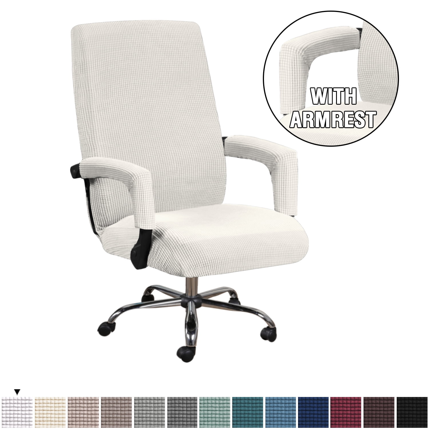 Stretch Office Chair Covers with Armrest Covers, Universal Stretch ...