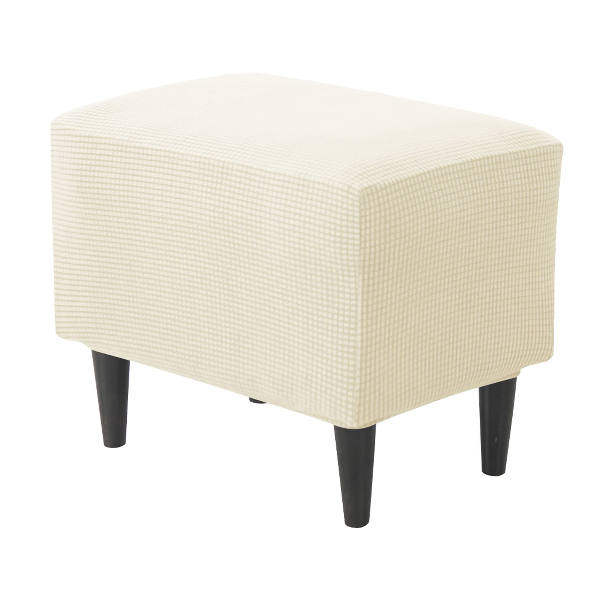 Stretch Ottoman Cover, Footstool Protector Covers Rectangle Ottoman ...