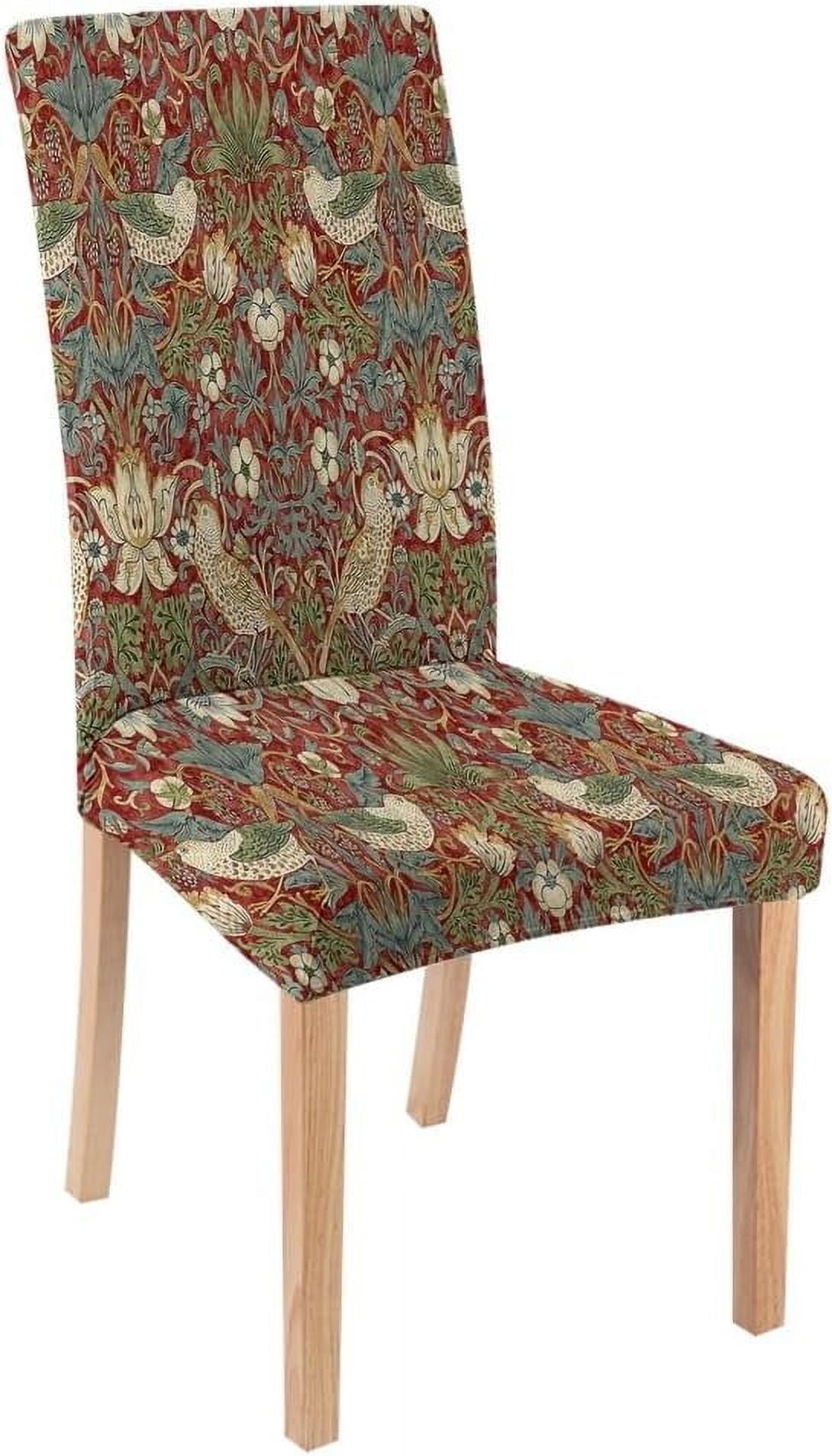 Stretch Parson Chair Slipcovers for Dining Room Set of 4,Boho Flower ...