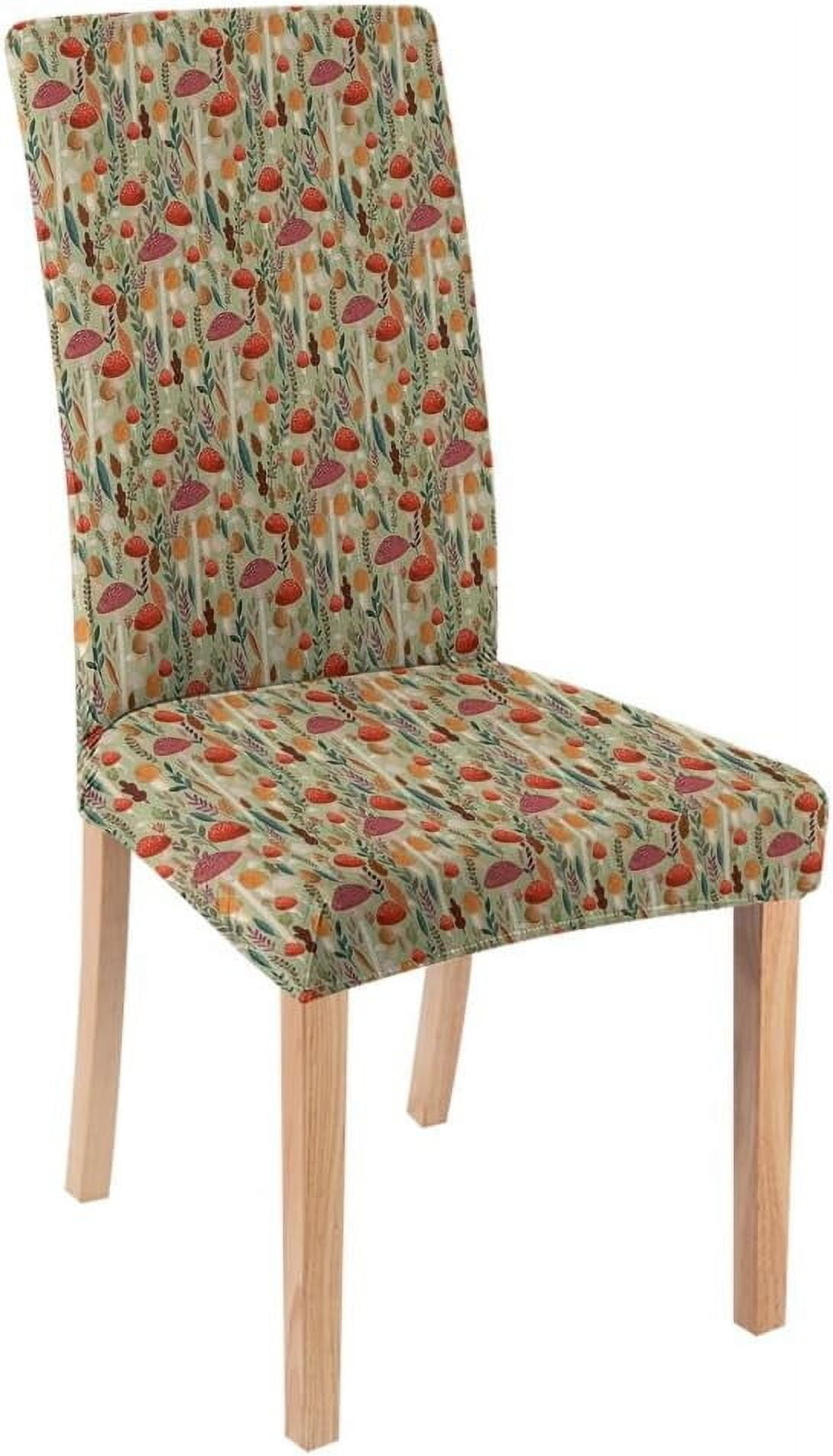 Stretch Parson Chair Slipcovers for Dining Room Set of 4,Boho Mushroom ...