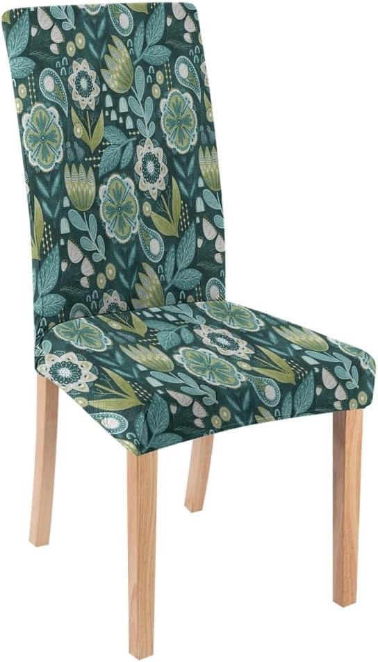 Stretch Parson Chair Slipcovers for Dining Room Set of 6,Boho Vintage ...