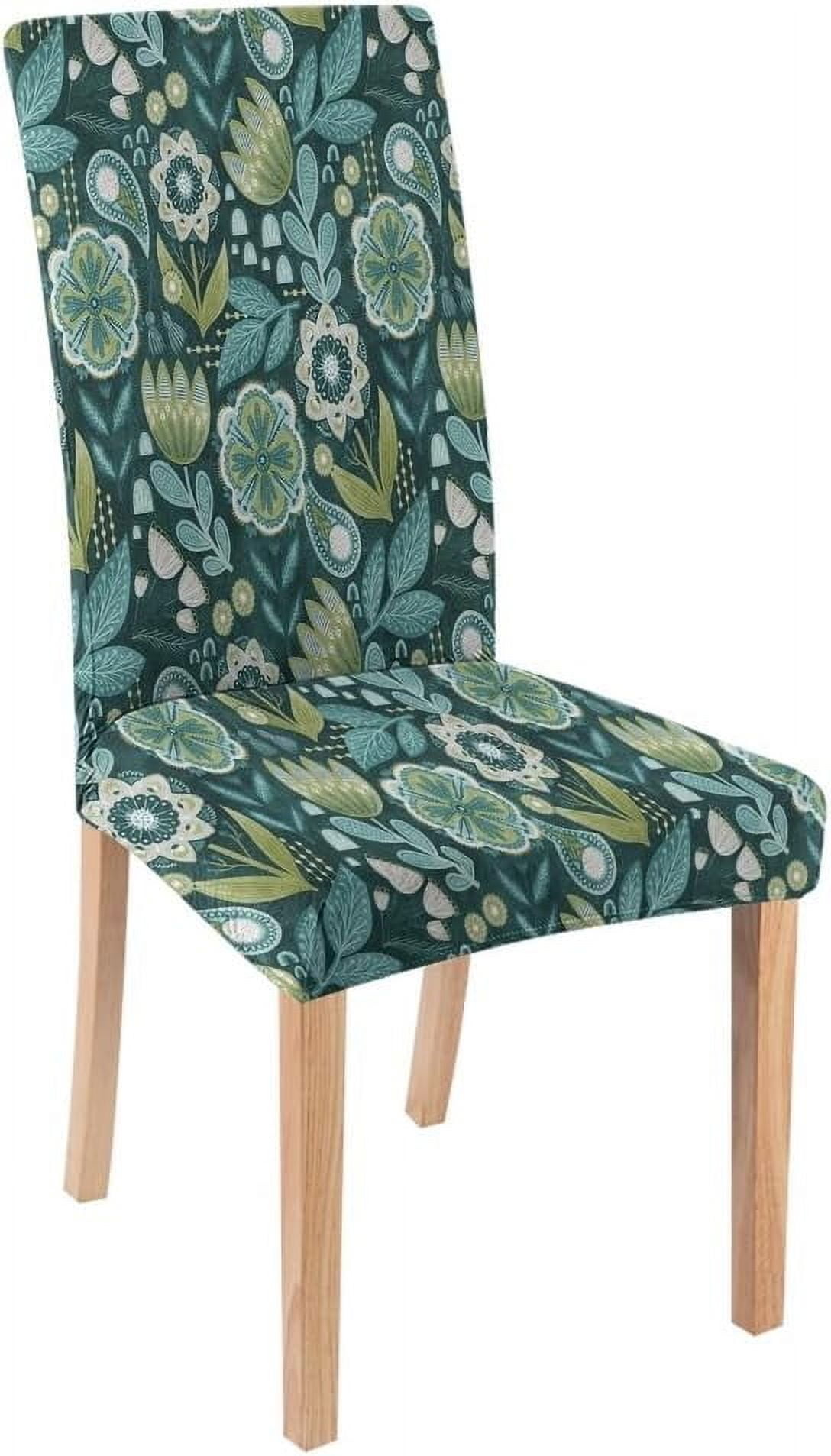 Stretch Parson Chair Slipcovers for Dining Room Set of 6,Boho Vintage ...