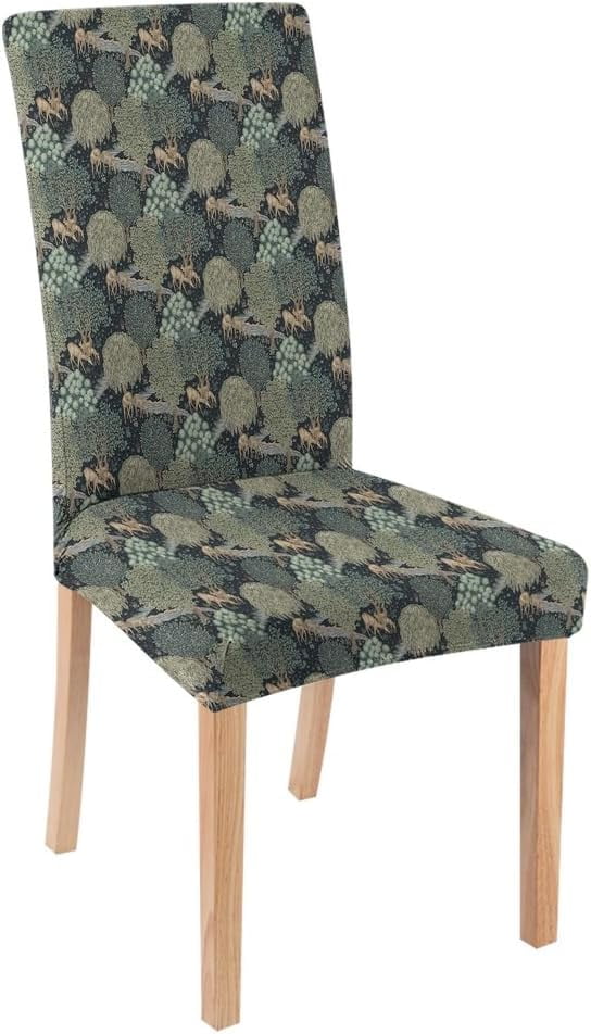 Stretch Parson Chair Slipcovers for Dining Room Set of 6,Vintage Floral ...