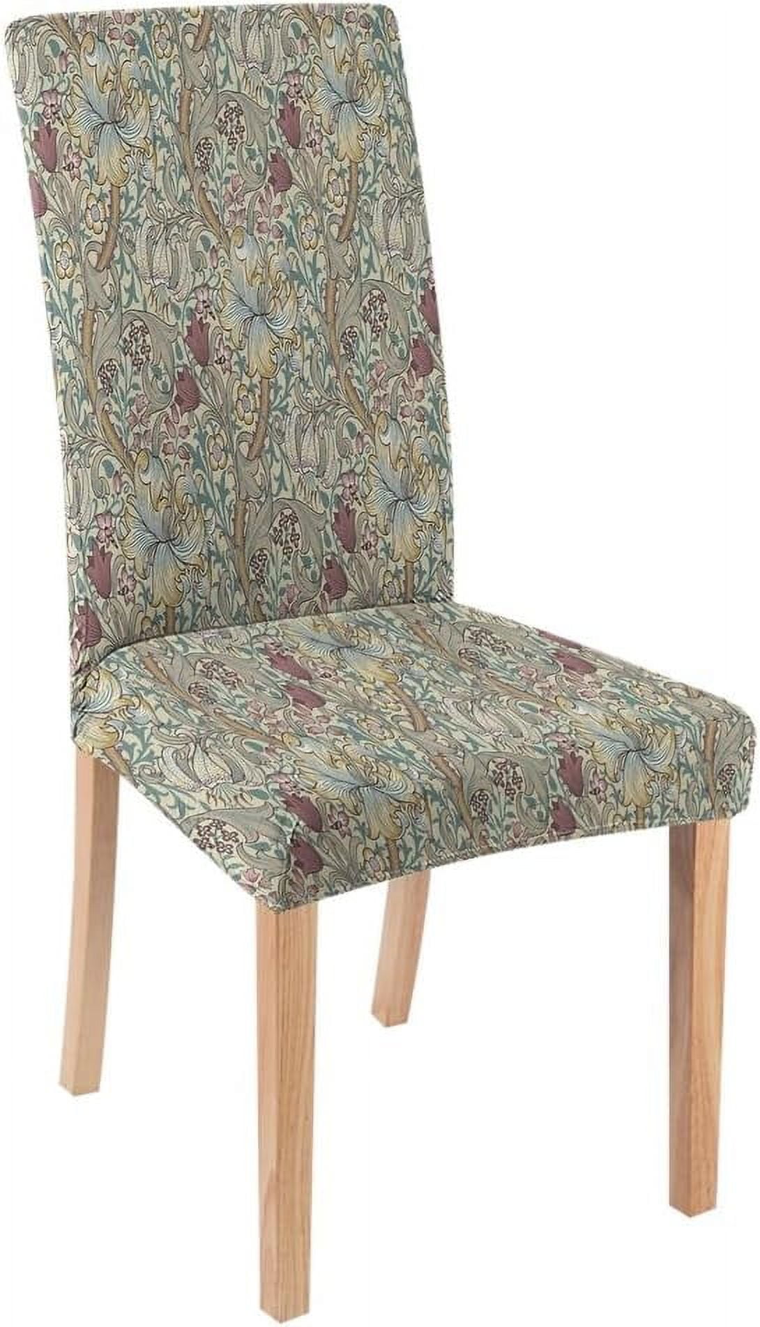 Stretch Parson Chair Slipcovers for Dining Room Set of 6,William Morris ...