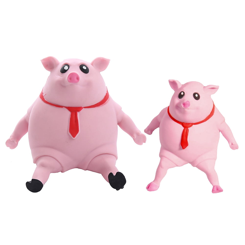 Stretch Pig Toy Stress Relief Cute Pig Bath Toy Model Collection ...