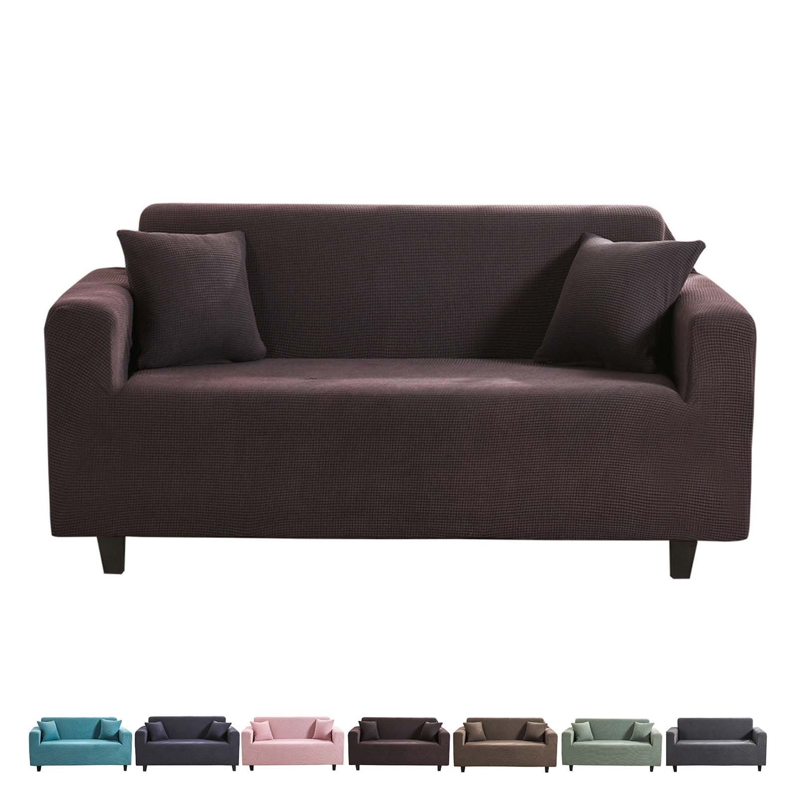 Stretch Plush Sofa Slipcover Soft Sofa Cover Thicken Couch Covers Anti ...