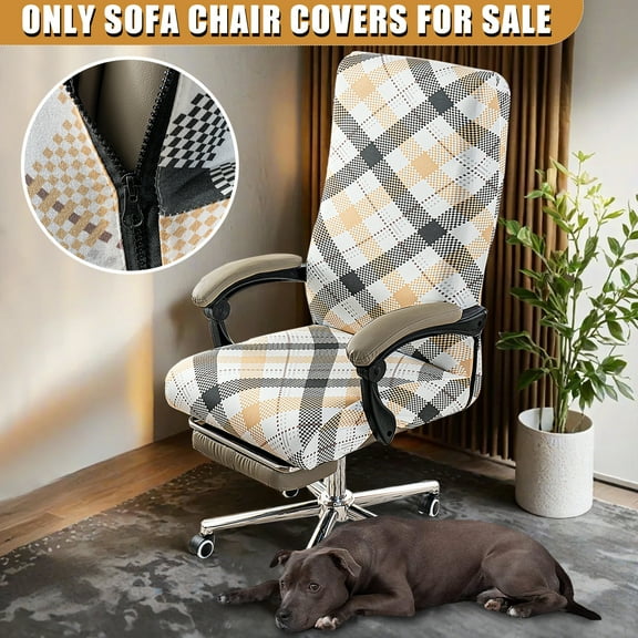 Stretch Printed Office Computer Chair Covers, Universal Desk Rotating ...