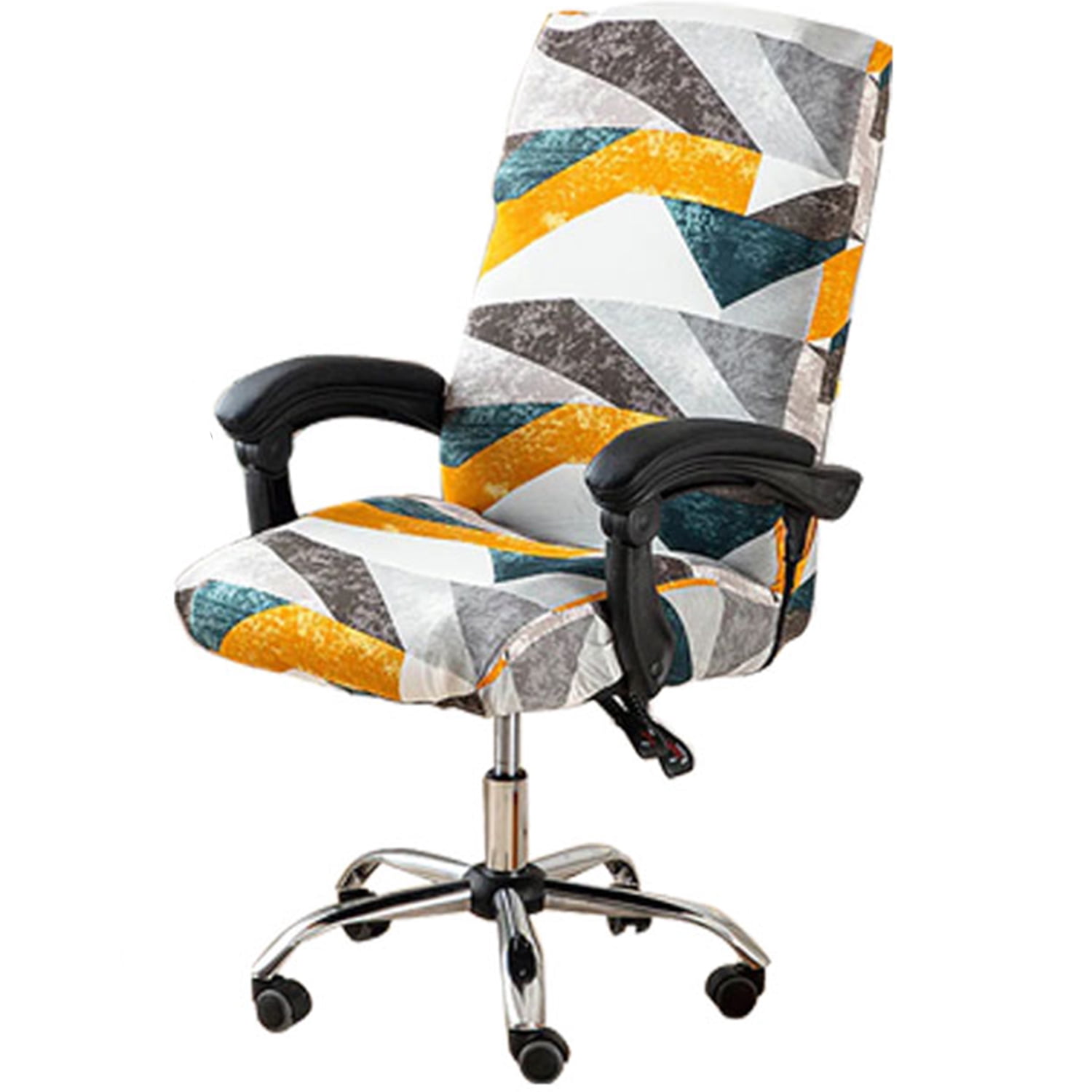 Stretch Printed Office Computer Chair Covers, Universal Desk Rotating ...