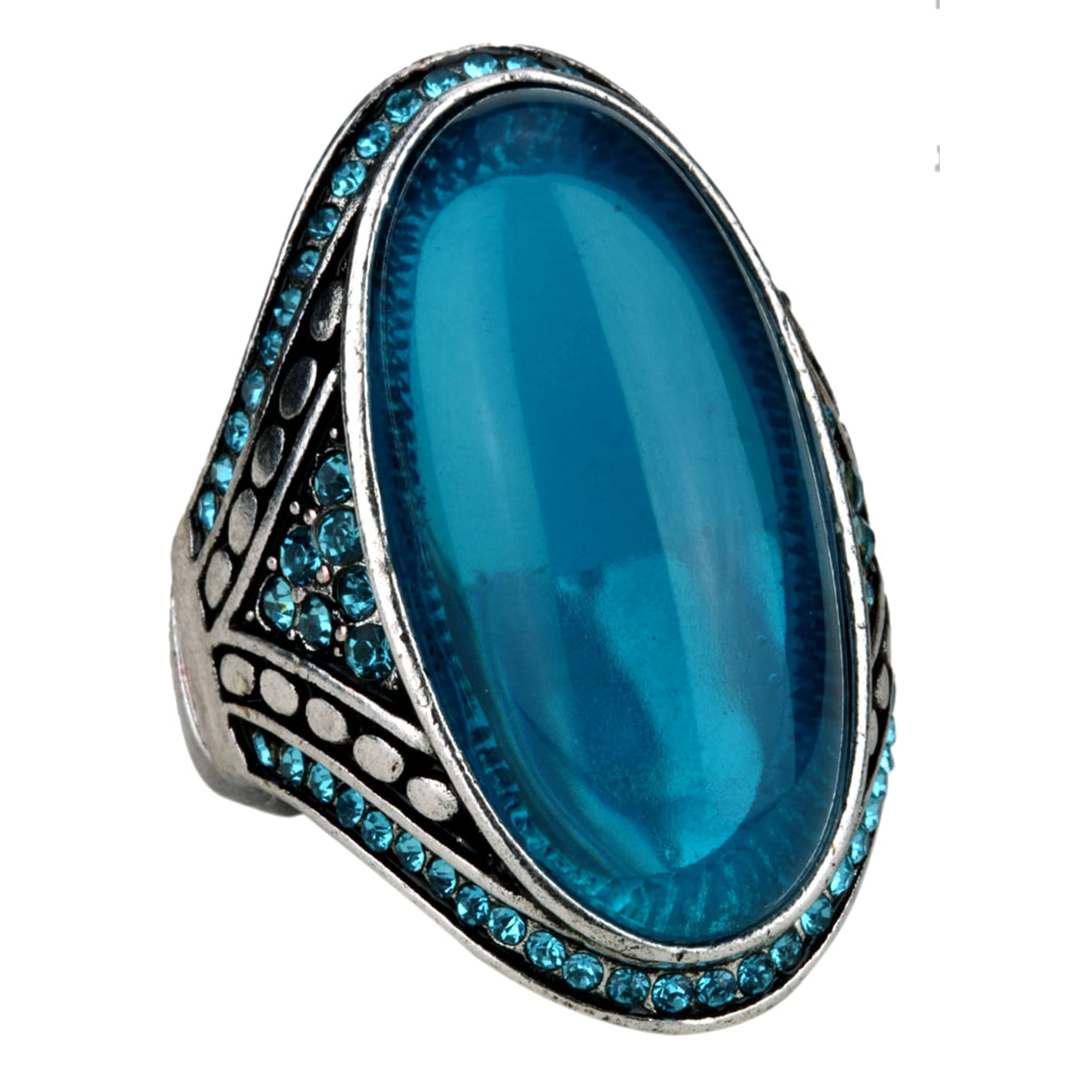 Stretch Rings for Women Fit Finger Size 6.5 to 9 Rhinestone Silk Scarf ...