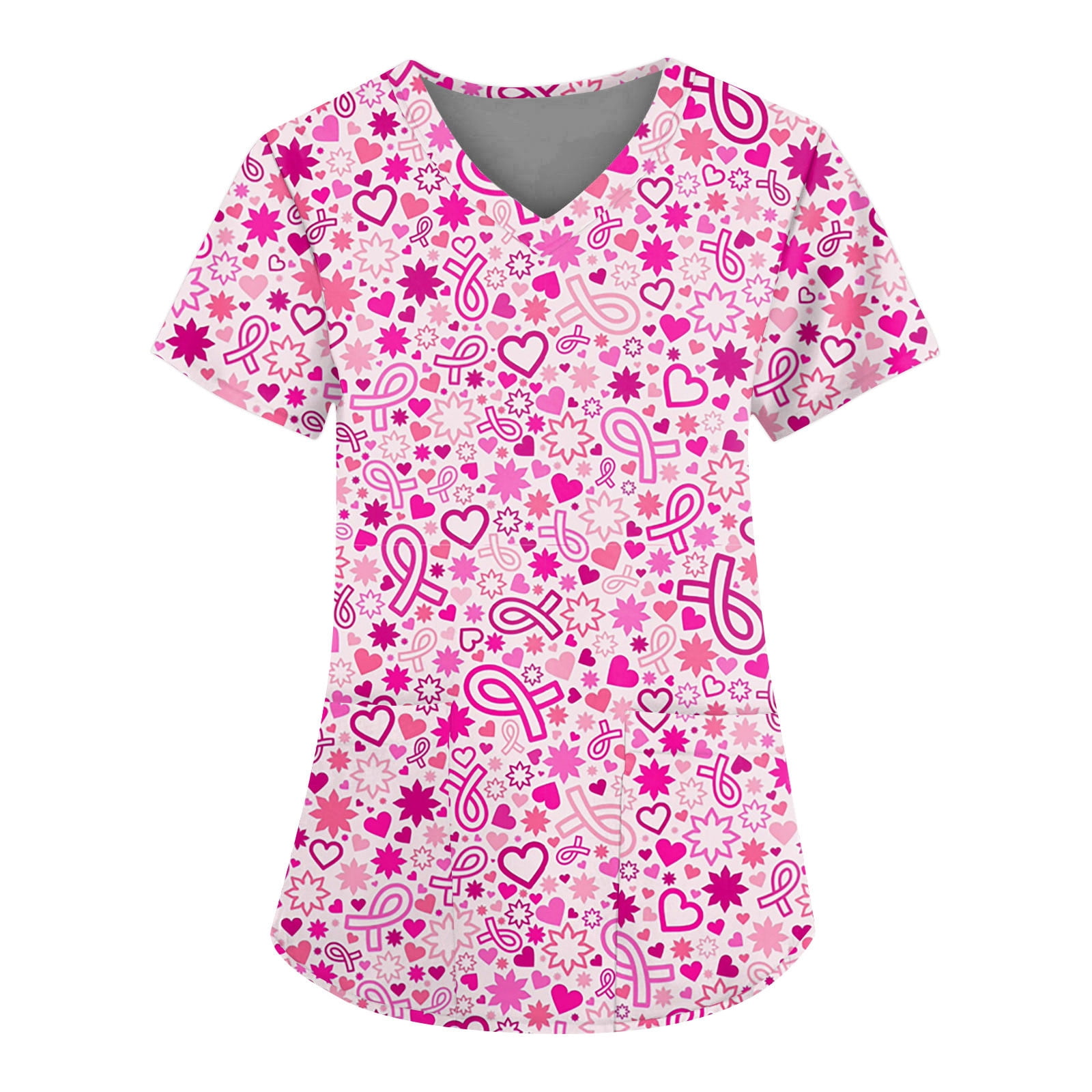 Stretch Scrubs Spring Plus Size Short Sleeve Scrub Ladie'S Office ...