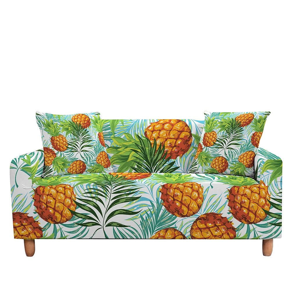 Stretch Slipcovers Sofa Cover for Living Room Pineapple Sectional Couch ...
