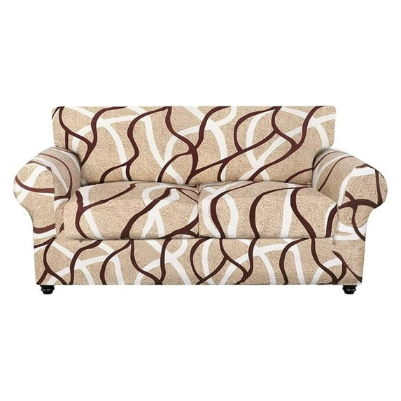 Stretch Sofa Cover Printed Couch Cover, Floral Pattern 3 Pieces ...