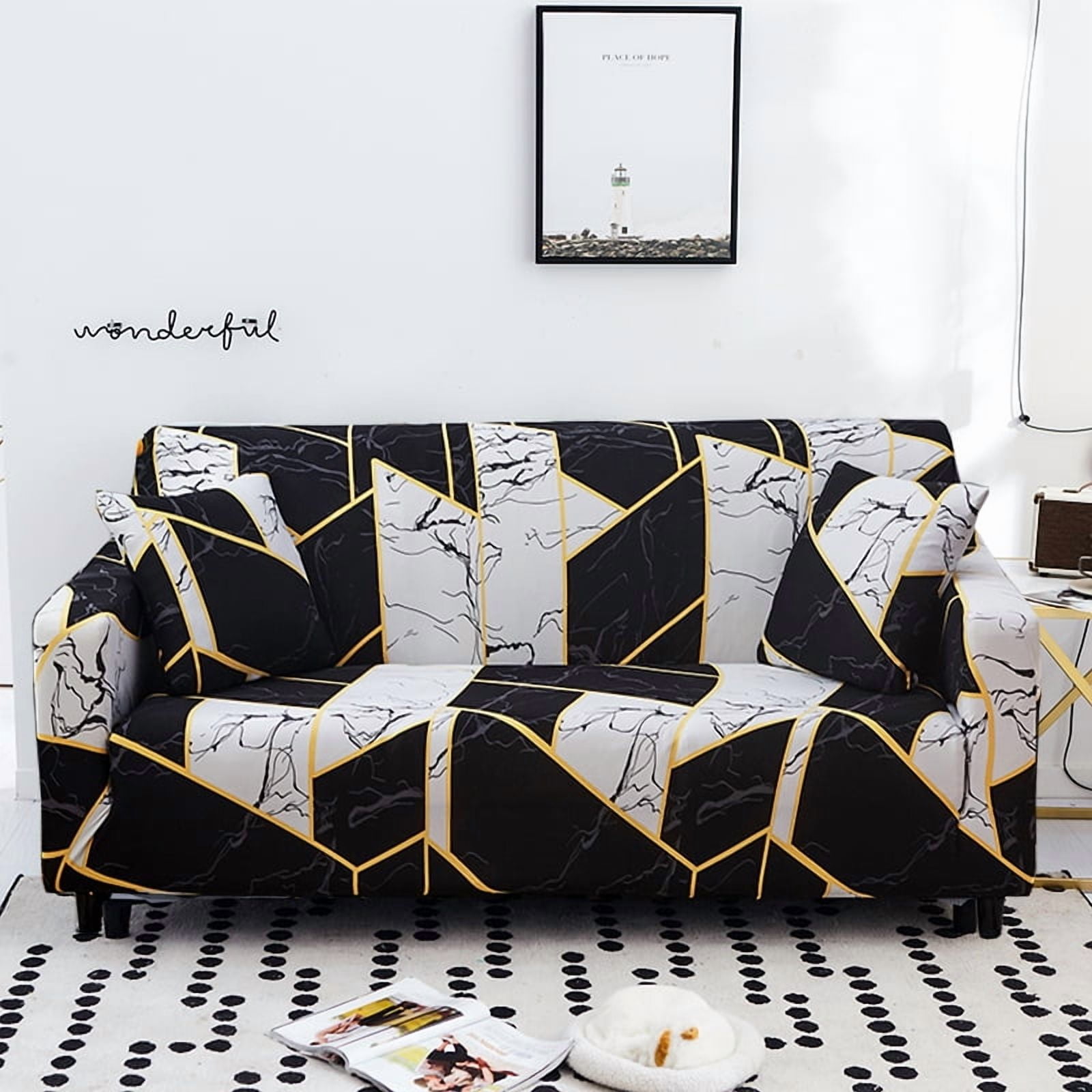 Stretch Sofa Cover Slipcovers Elastic All-inclusive Couch Case for ...