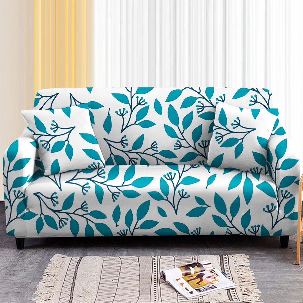 Stretch Sofa Cover for Living Room Elastic Slipcover 3D Digital Flowers ...